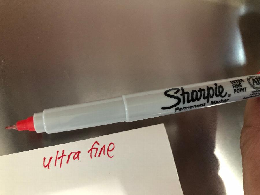 Sharpie 37002 Red Ultra-Fine Point Permanent Marker - 12/Pack