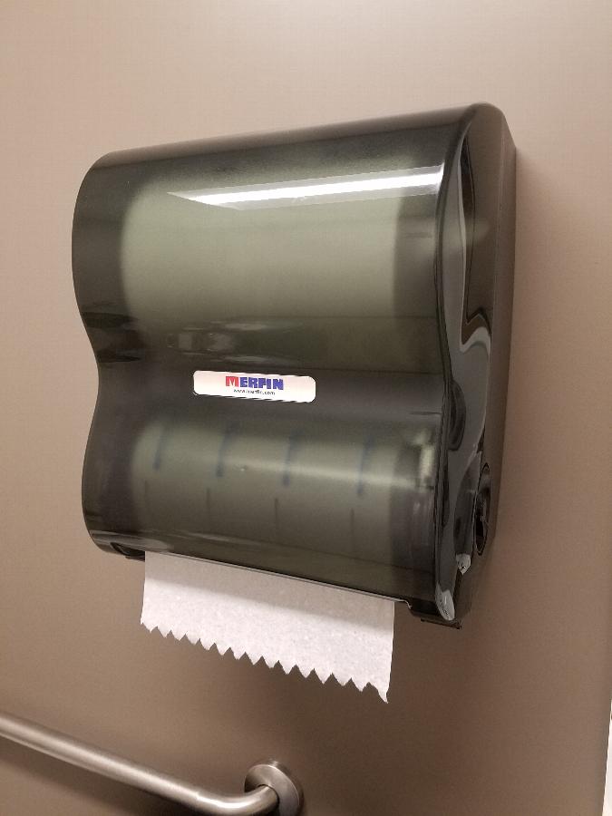 Merfin 1060 Black Hands-Free Paper Towel Roll Dispenser