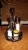 Tablecraft BK2595 Mediterranean 6" Black Condiment Caddy