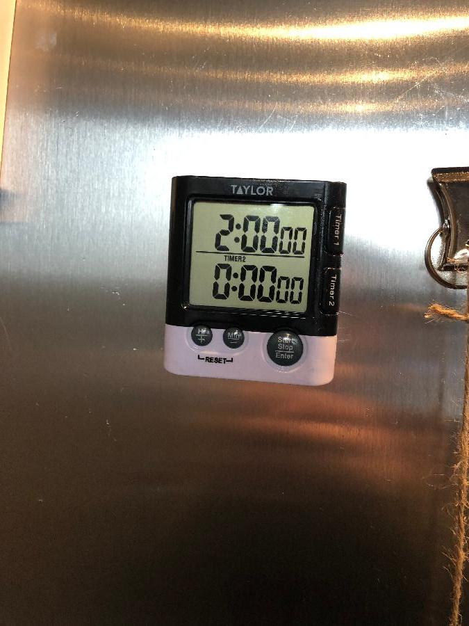 Taylor 5828 Digital Dual Event 24 Hour Kitchen Timer with Clock and Date