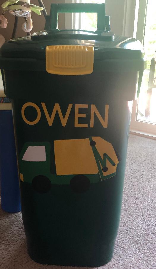 Toter 2613-SL-G100 Organics 13 Gallon Green Curbside Rectangular ...