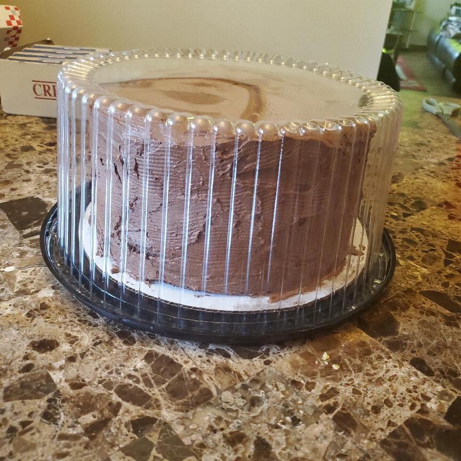 10" Plastic Cake Containers with Dome Lid - 10/Pack