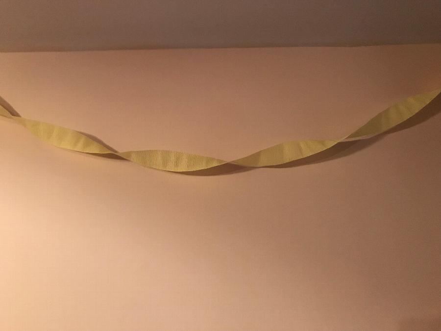 Creative Converting 078500 81' Mimosa Yellow Streamer Paper