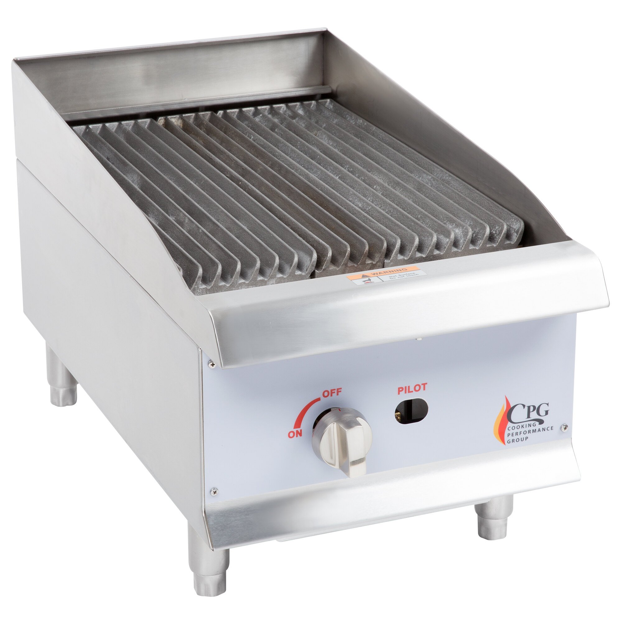 Cooking Performance Group CBR15 15" Gas Countertop Radiant Charbroiler ...