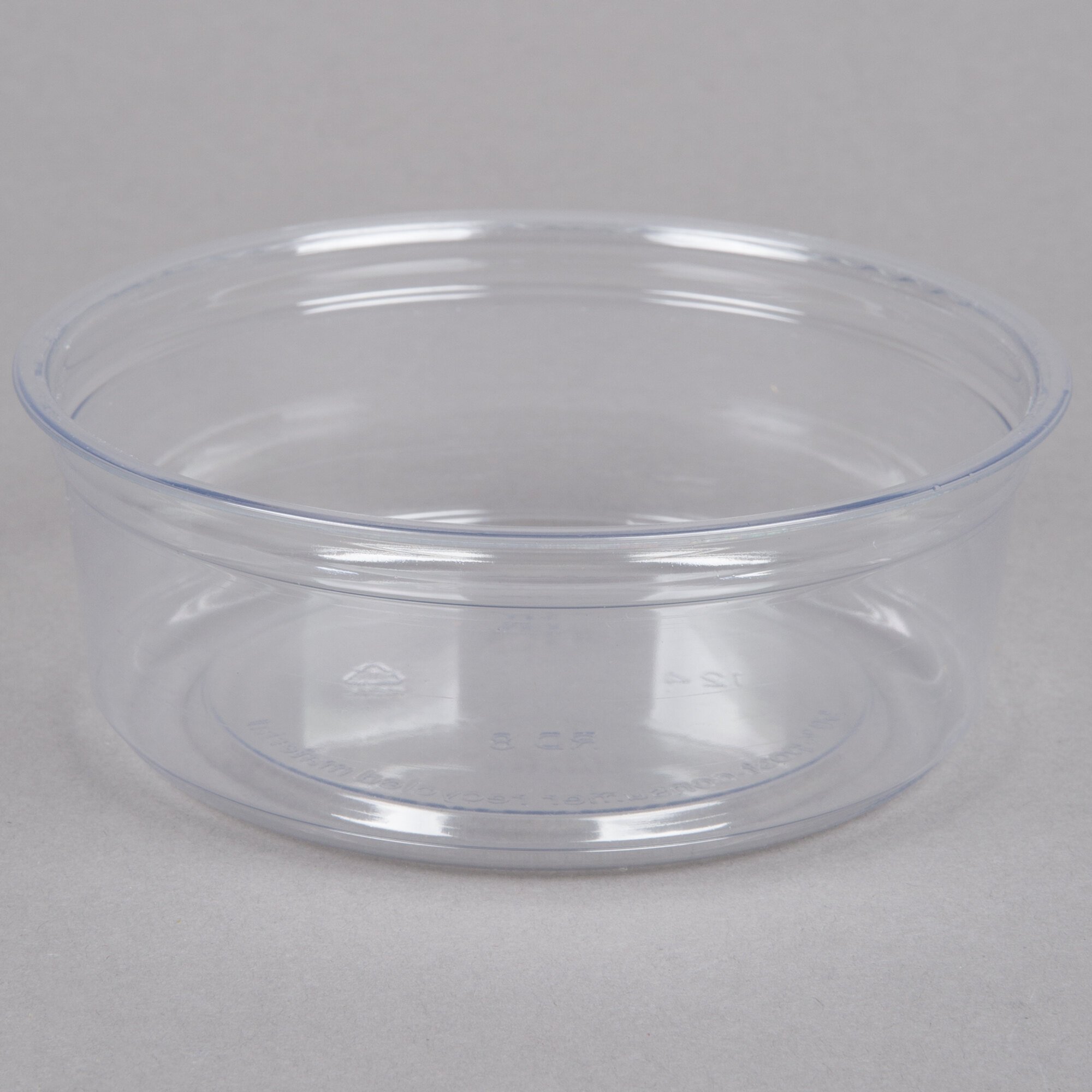 Fabri-Kal Alur RD8 8 oz. Recycled Clear PET Plastic Round Deli ...
