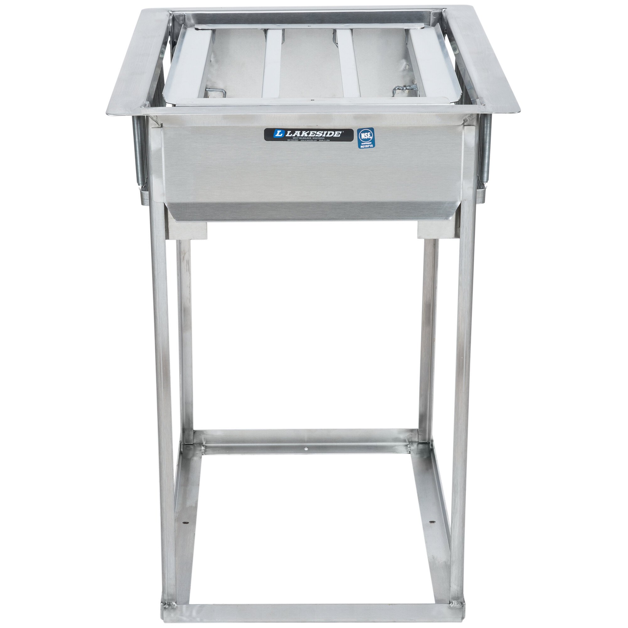 Lakeside 976 Stainless Steel Drop-In Tray Rack Dispenser - 23 1/4" x 19 ...