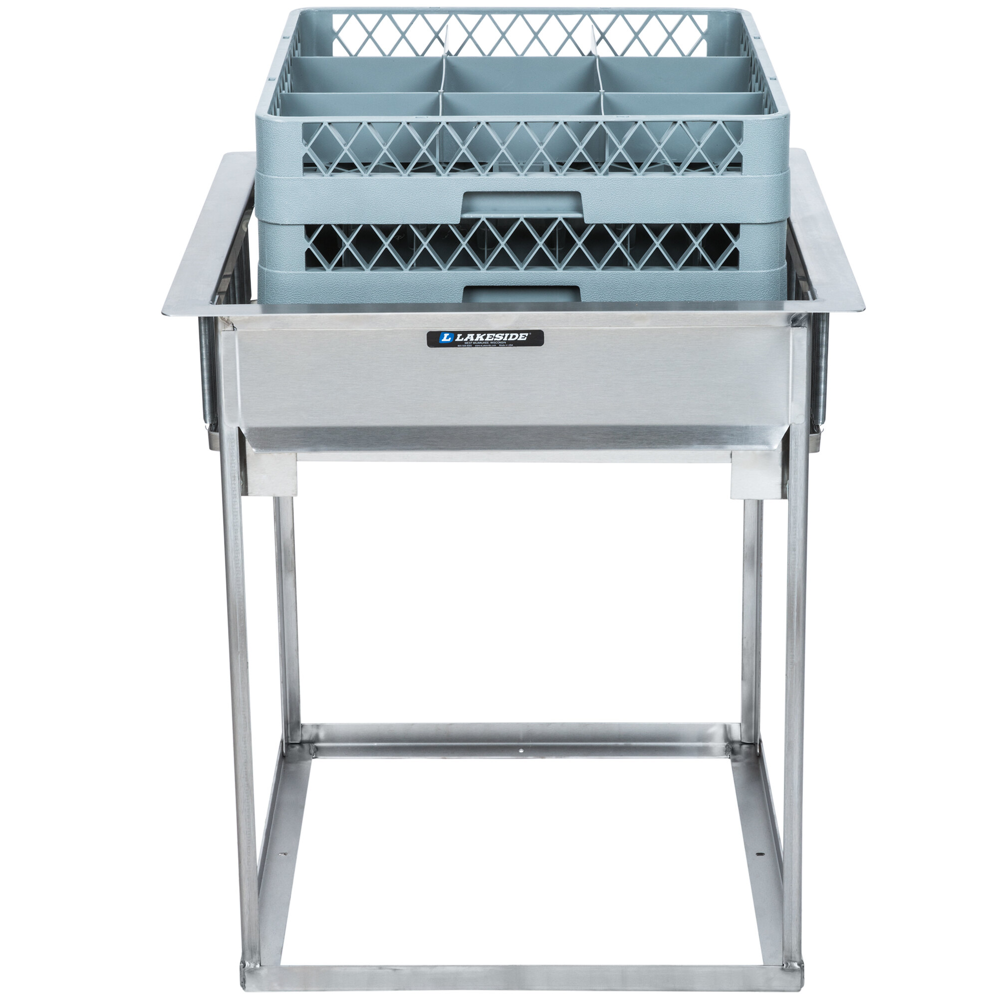 Lakeside 977 Stainless Steel Drop-In Glass Rack Dispenser - 25 3/16" x ...