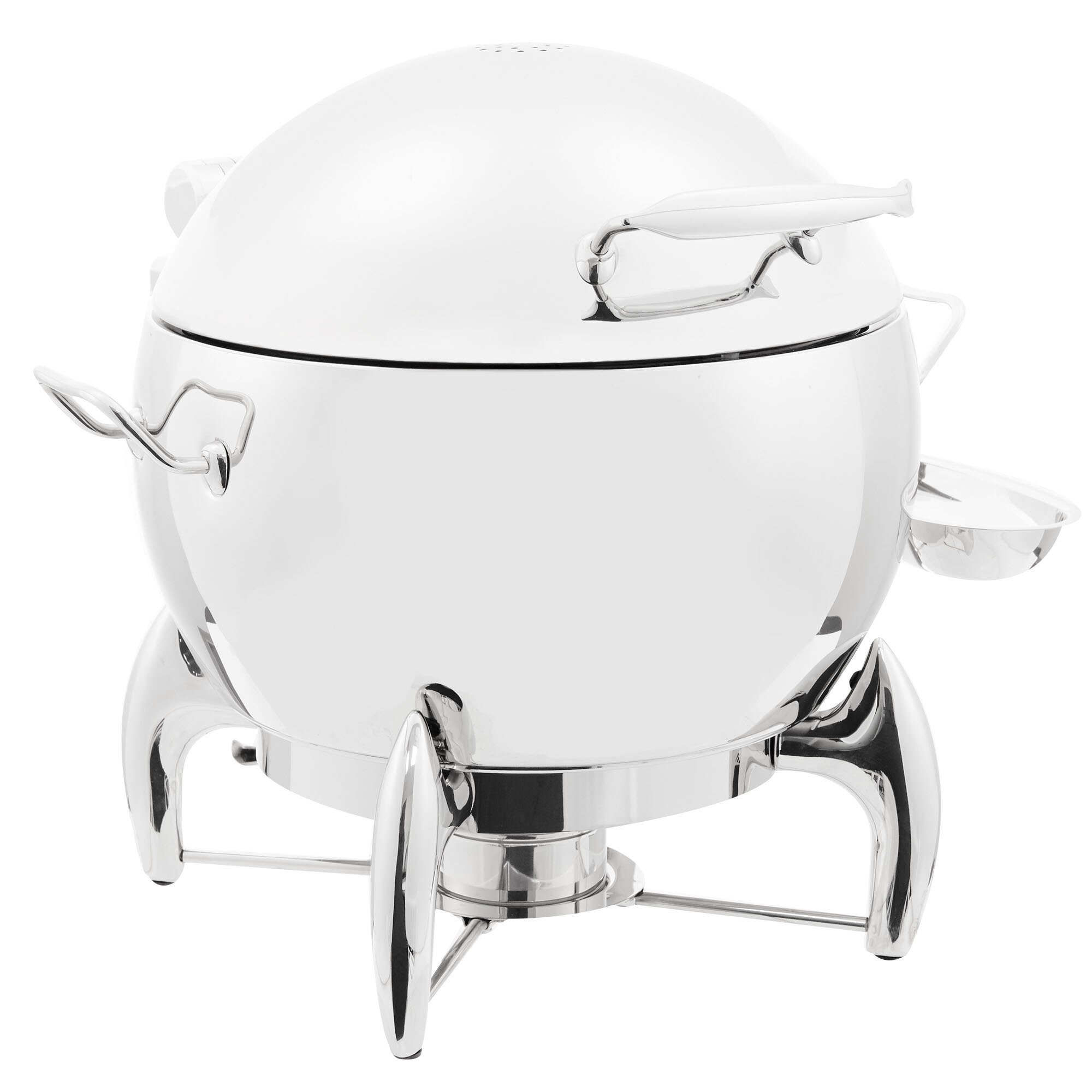 Vollrath T3633 D-Lux 11 Qt. Round Stainless Steel Soup Chafer