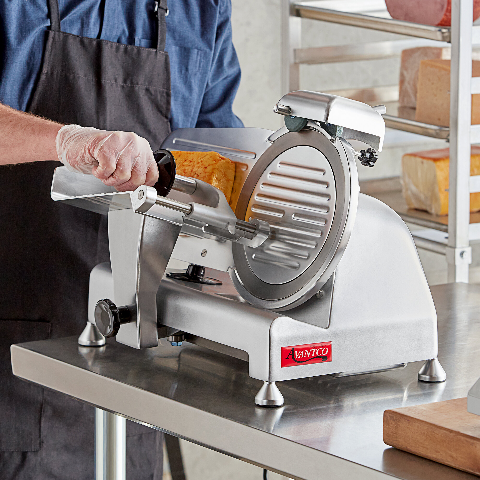 Avantco SL309 9" Manual Gravity Feed Meat Slicer - 1/4 hp