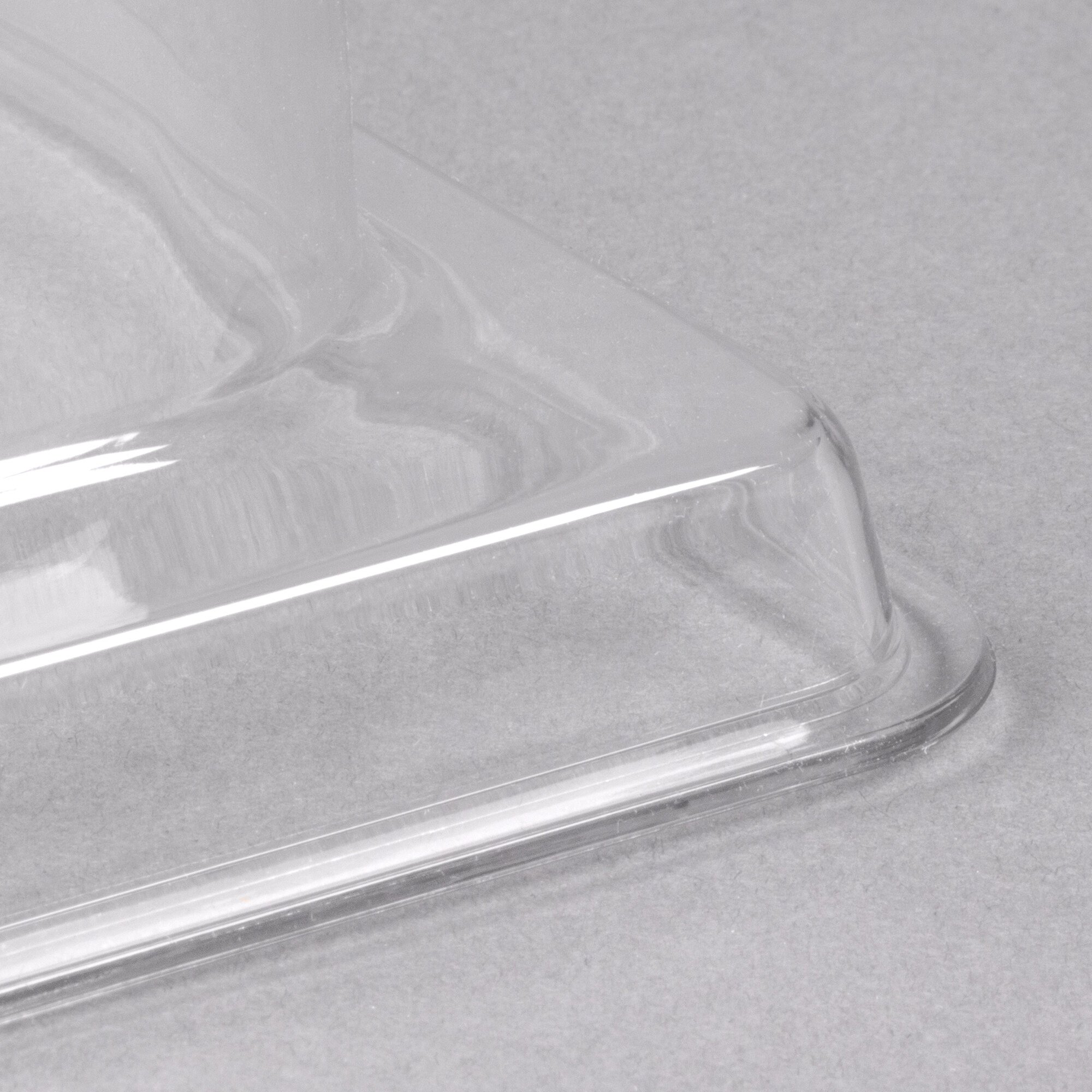 Cambro RD926CW Camwear 9" x 26" Clear Rectangular Pastry Tray Cover