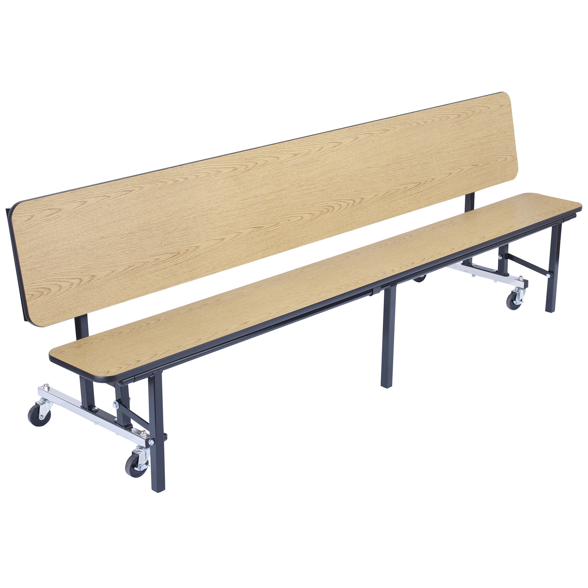 National Public Seating CBG72 6 Foot Mobile Convertible Cafeteria Bench ...