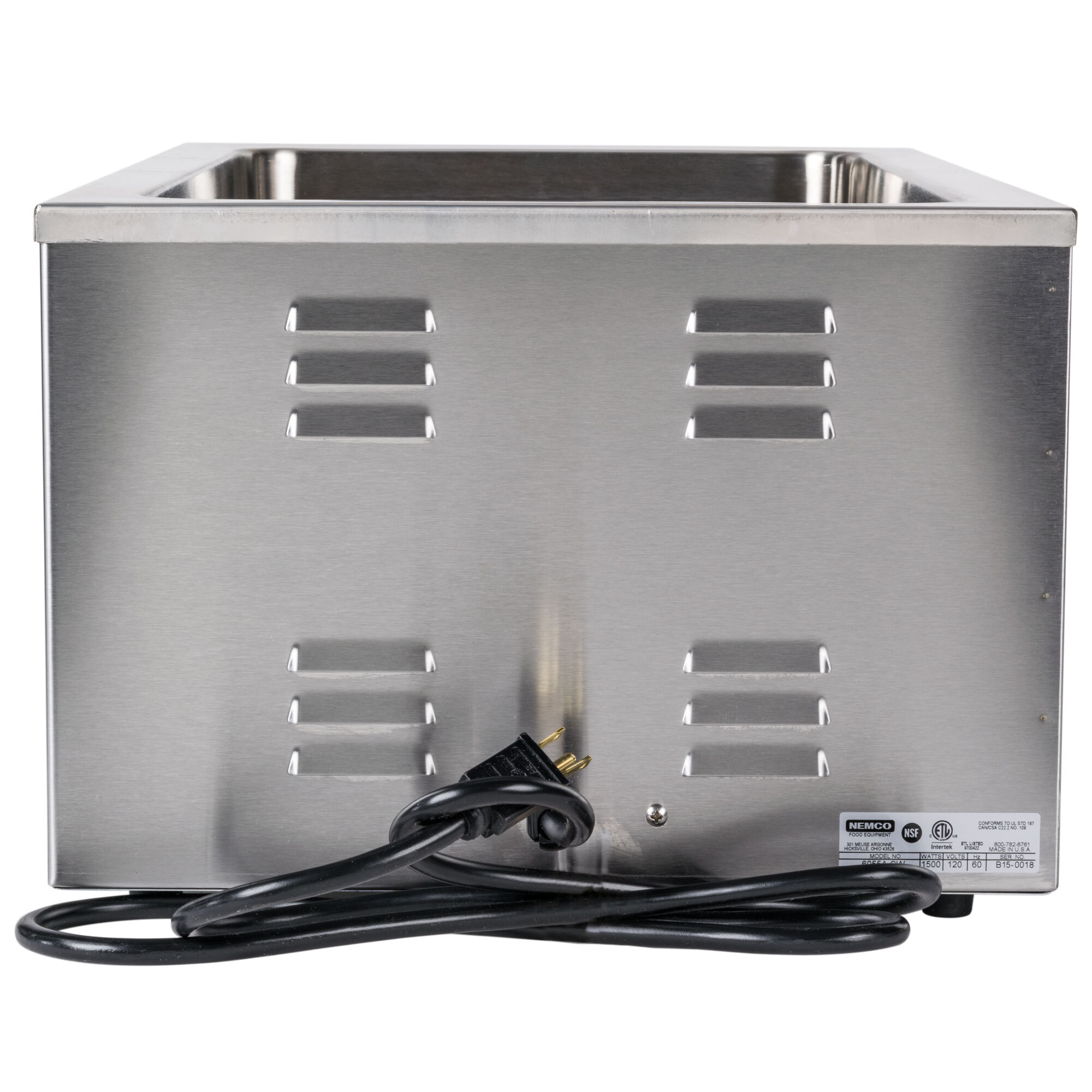 Nemco 6055A-CW 12" x 20" Countertop Food Cooker / Warmer - 120V, 1500W