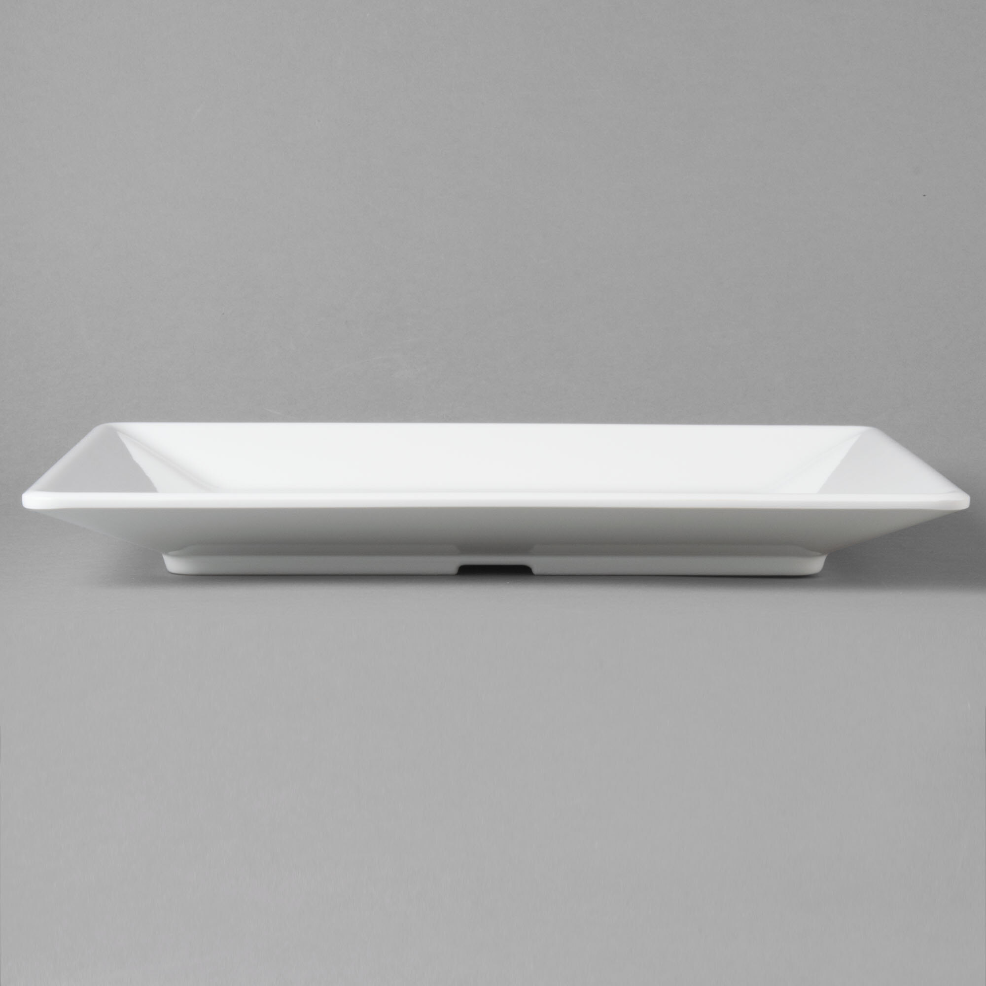 Cal-Mil SR252 11" Large White Melamine Square Platter