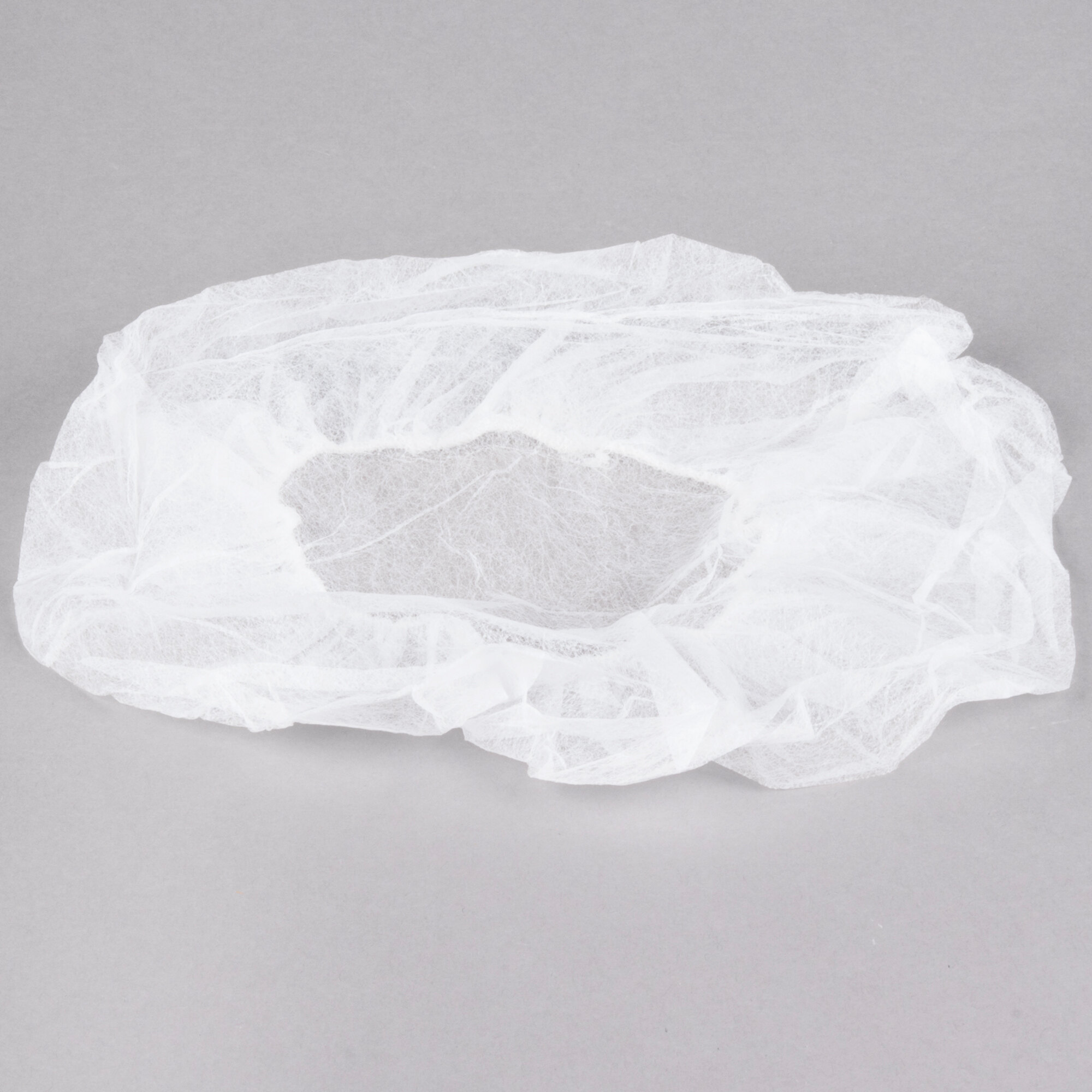 Chef Revival 24" White Disposable Polypropylene Bouffant Cap Hair Net ...