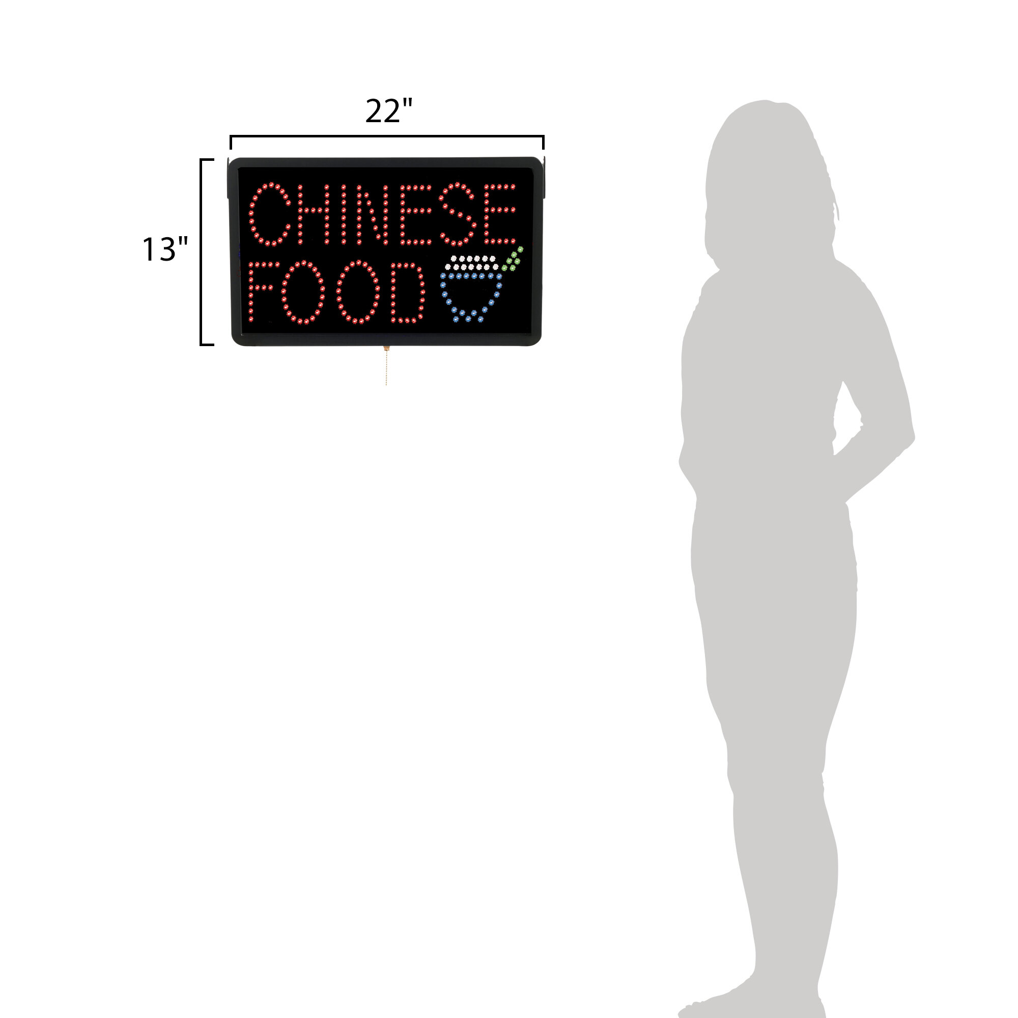 Aarco Chinese Food LED Sign CHI09L