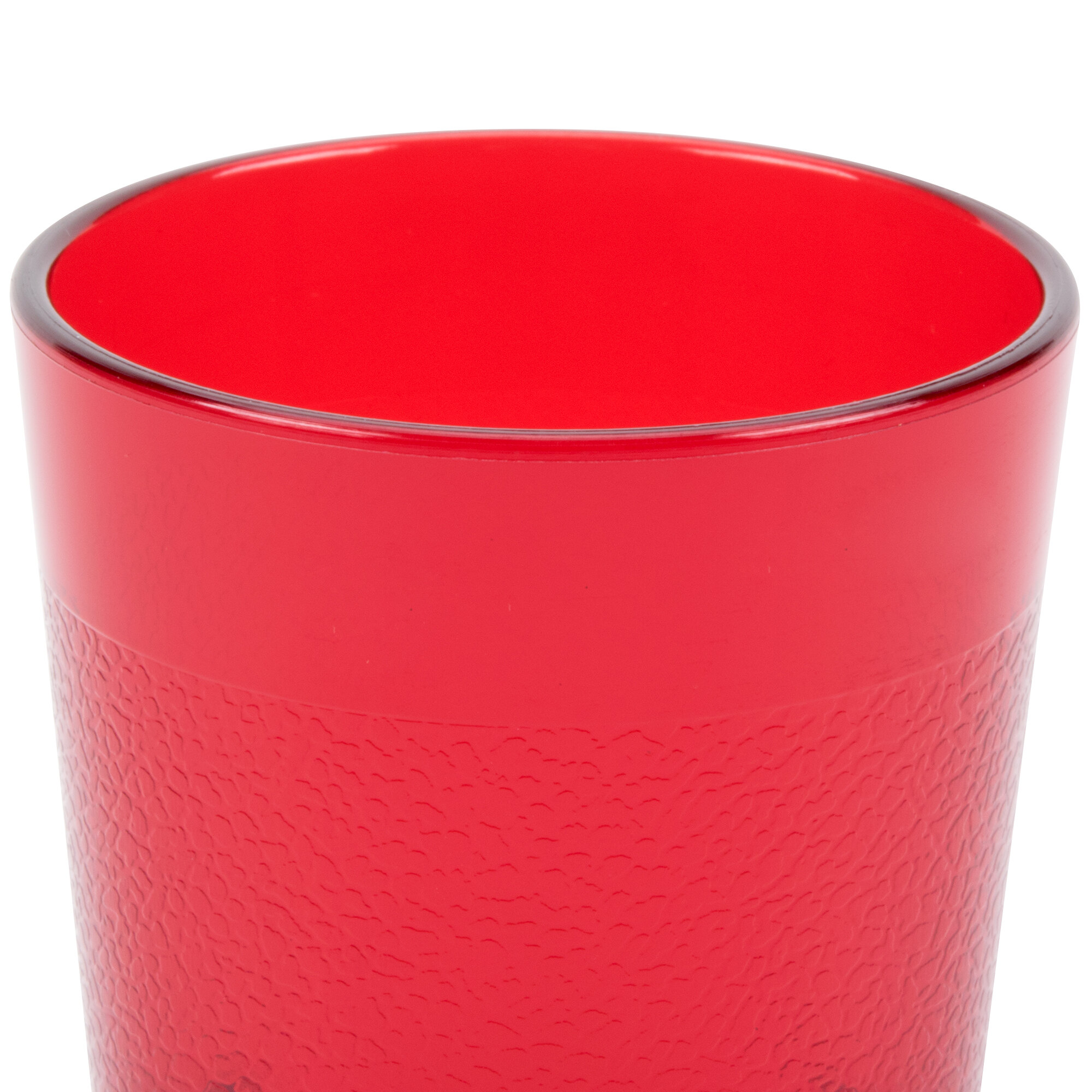 Cambro 500P2156 Colorware 5.2 oz. Ruby Red Customizable SAN Plastic ...