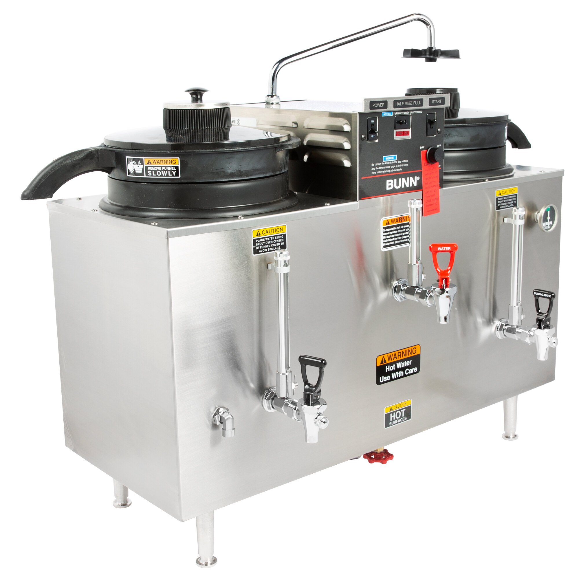 Bunn 20500.0001 U3 Twin 3 Gallon Coffee Machine Urn - 120/240V