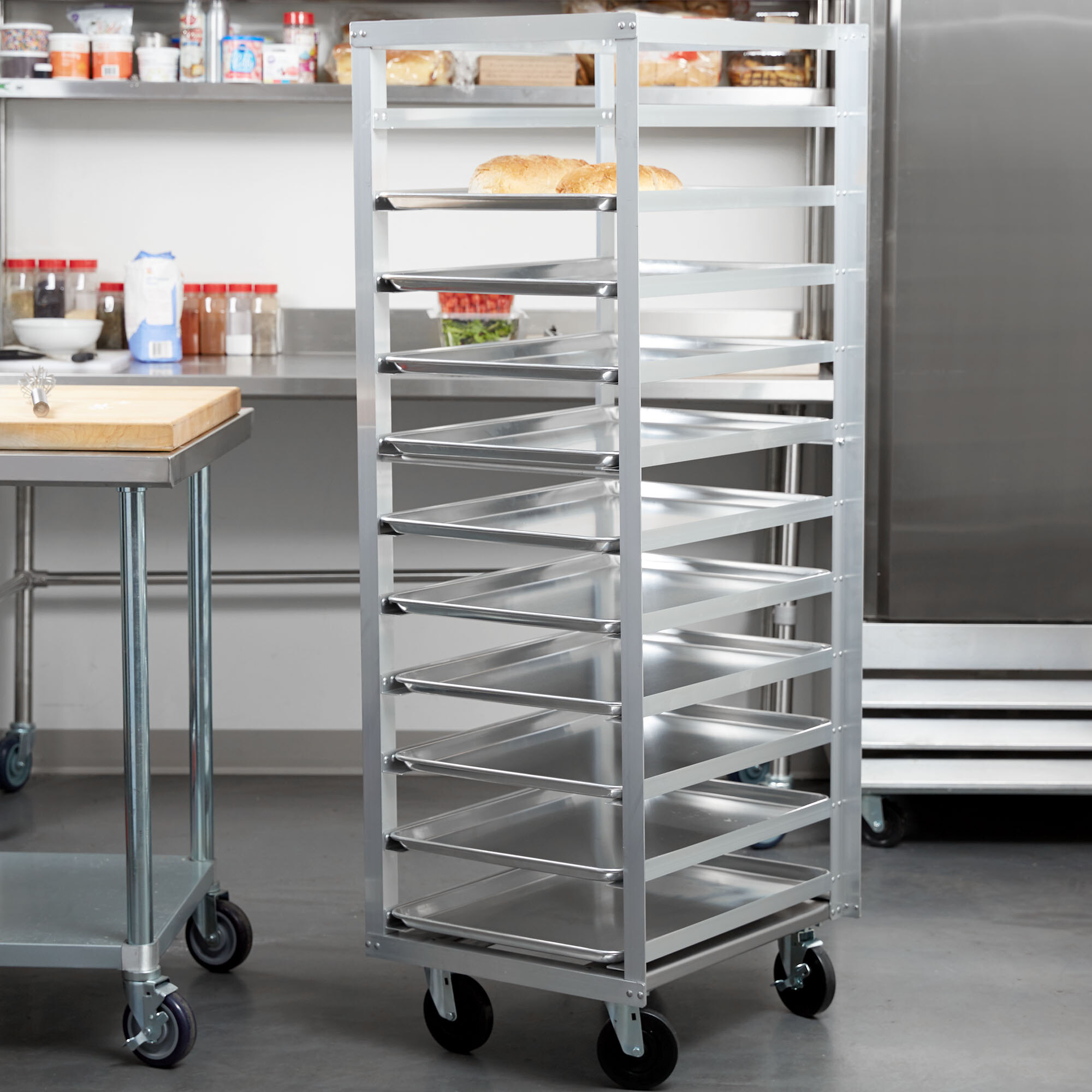 Metro RF23N 11 Pan End Load Aluminum Roll-In Refrigerator Rack