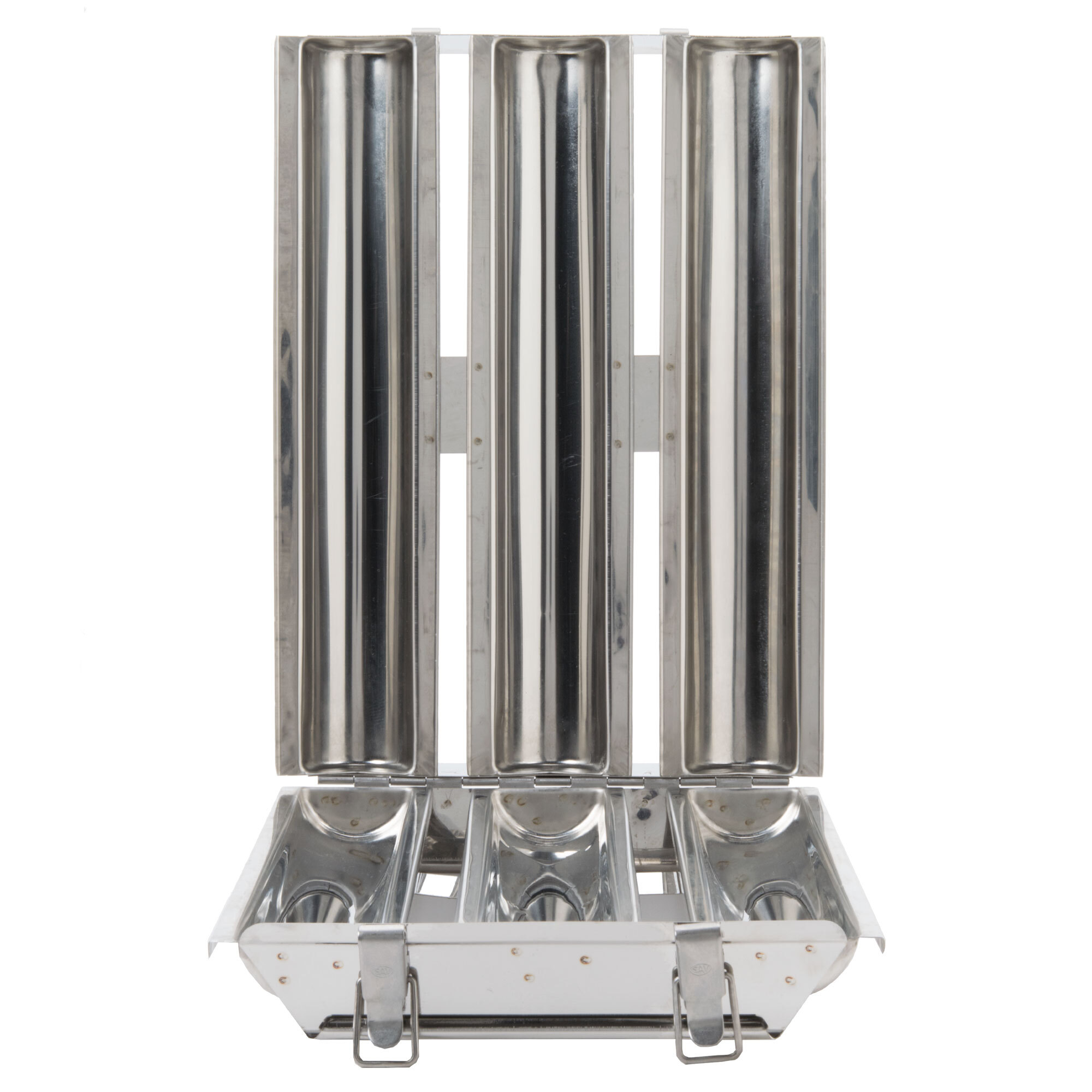 Matfer Bourgeat 341713 Stainless Steel Round Bread Mold with (3) 1 3/4 ...