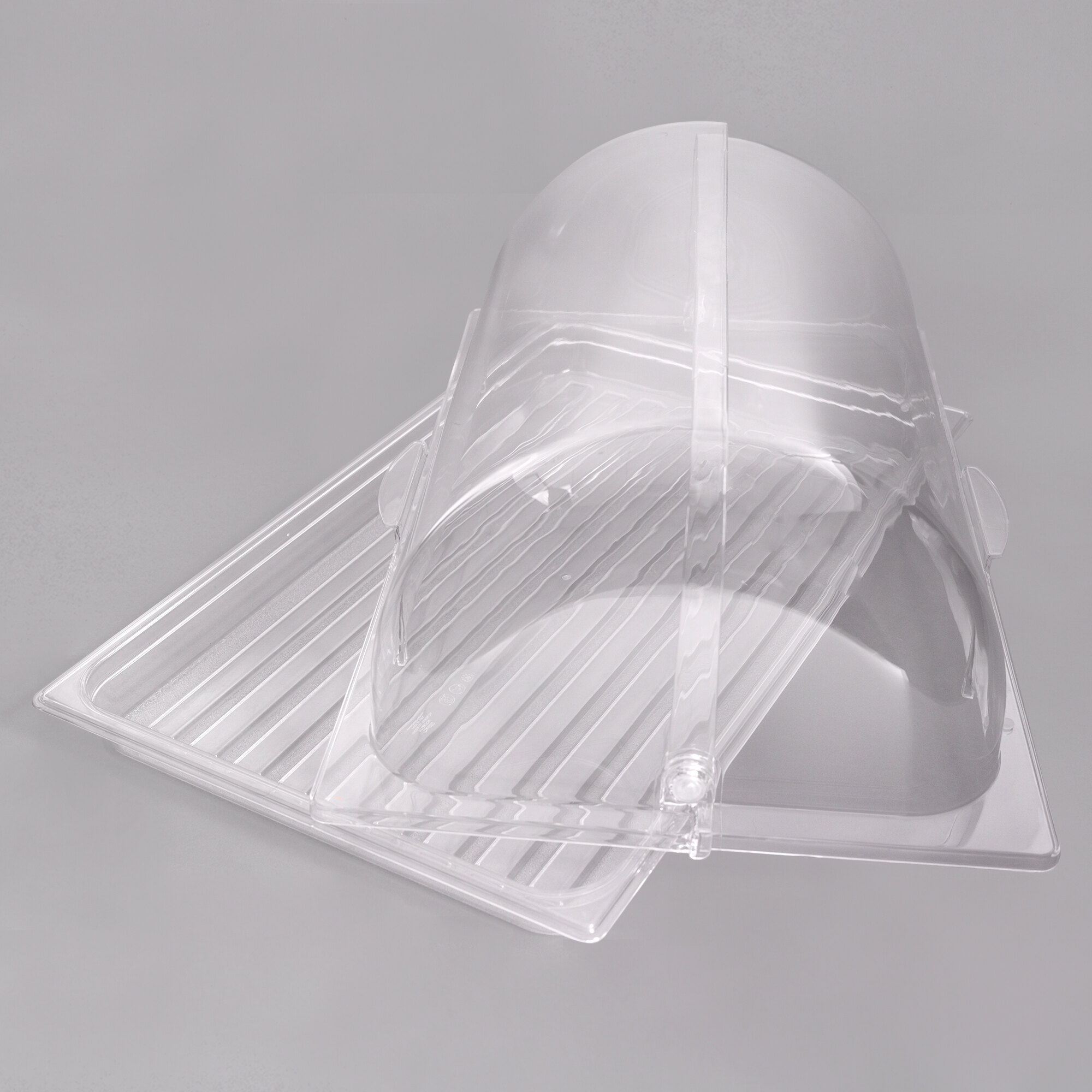 Sample and Display Tray Kit with Clear Polycarbonate Tray and Roll Top ...