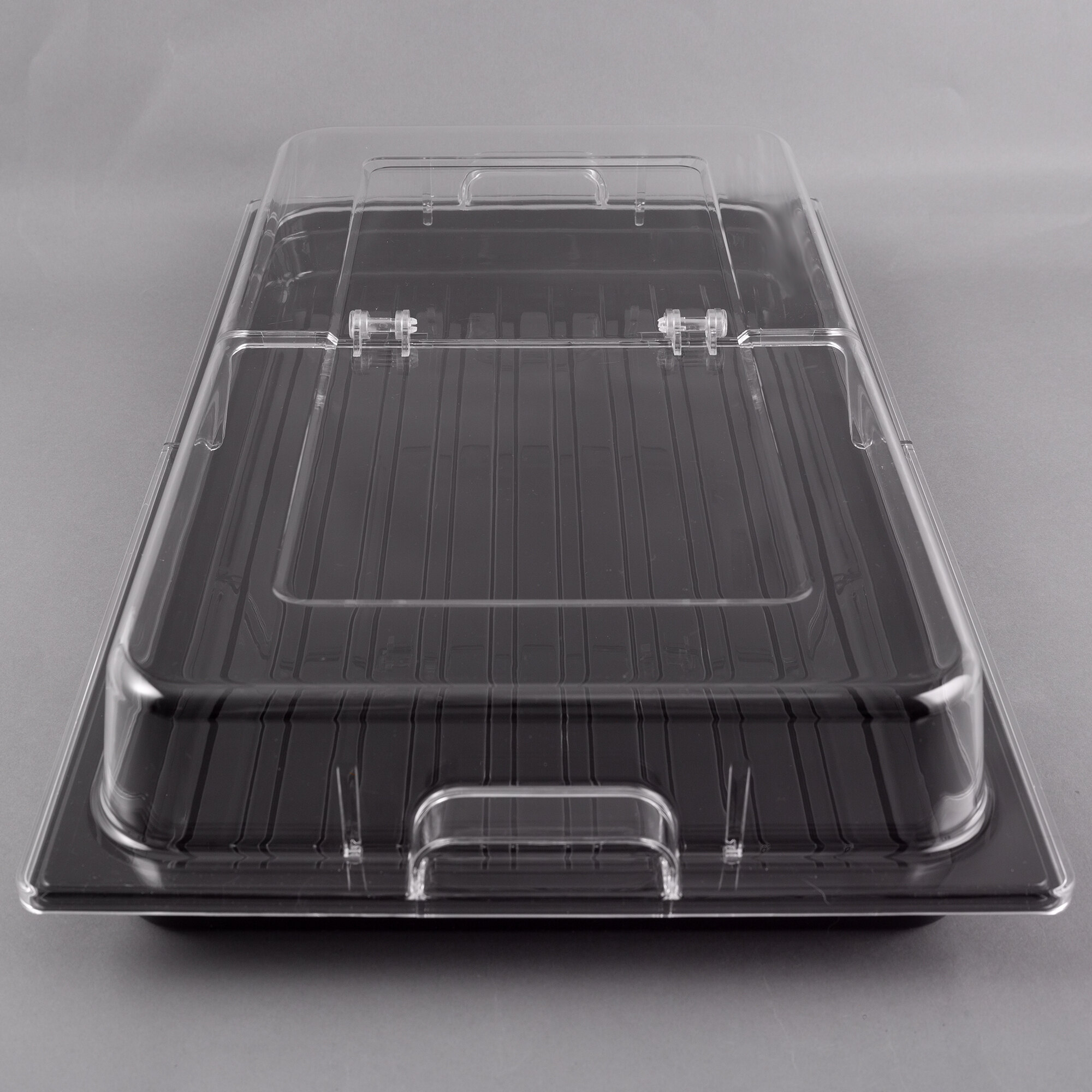 Sample and Display Tray Kit with Black Polycarbonate Tray and Hinged ...