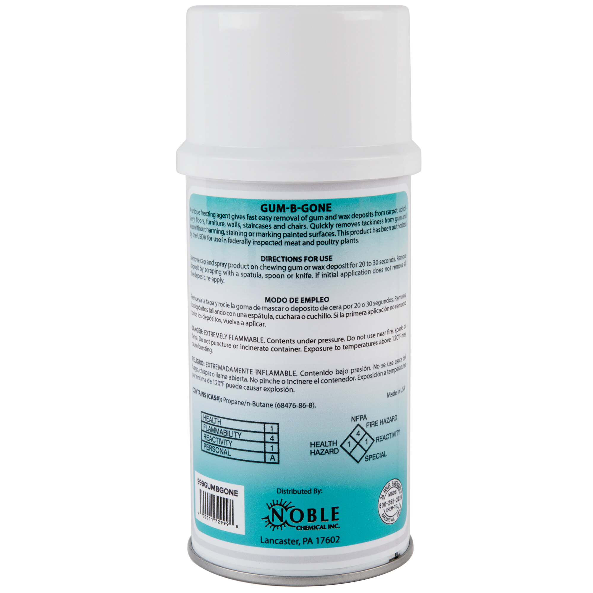 Noble Chemical 7 oz. Gum-B-Gone Chewing Gum Remover - 12/Case