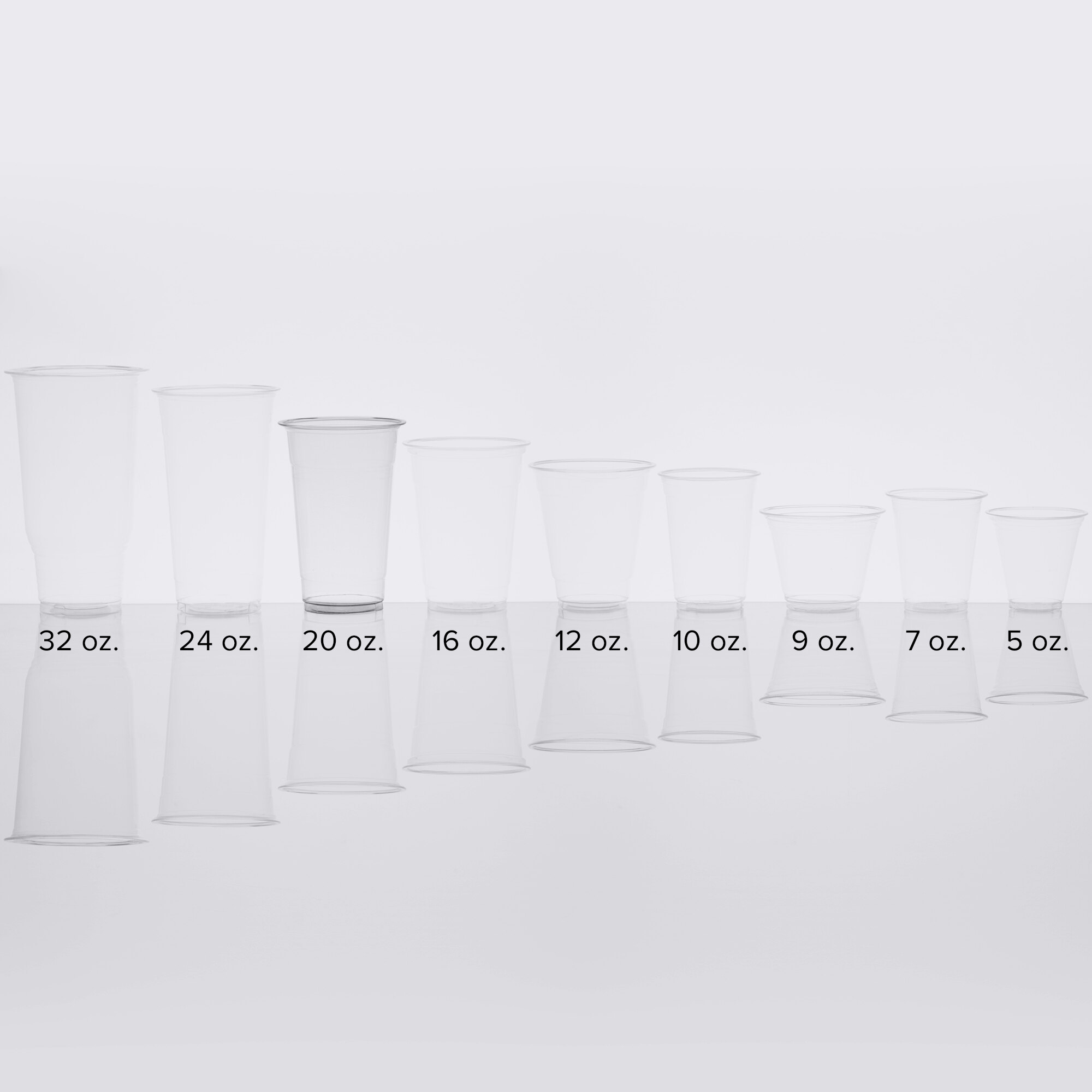 Choice 20 oz. Clear PET Plastic Cold Cup - 600/Case