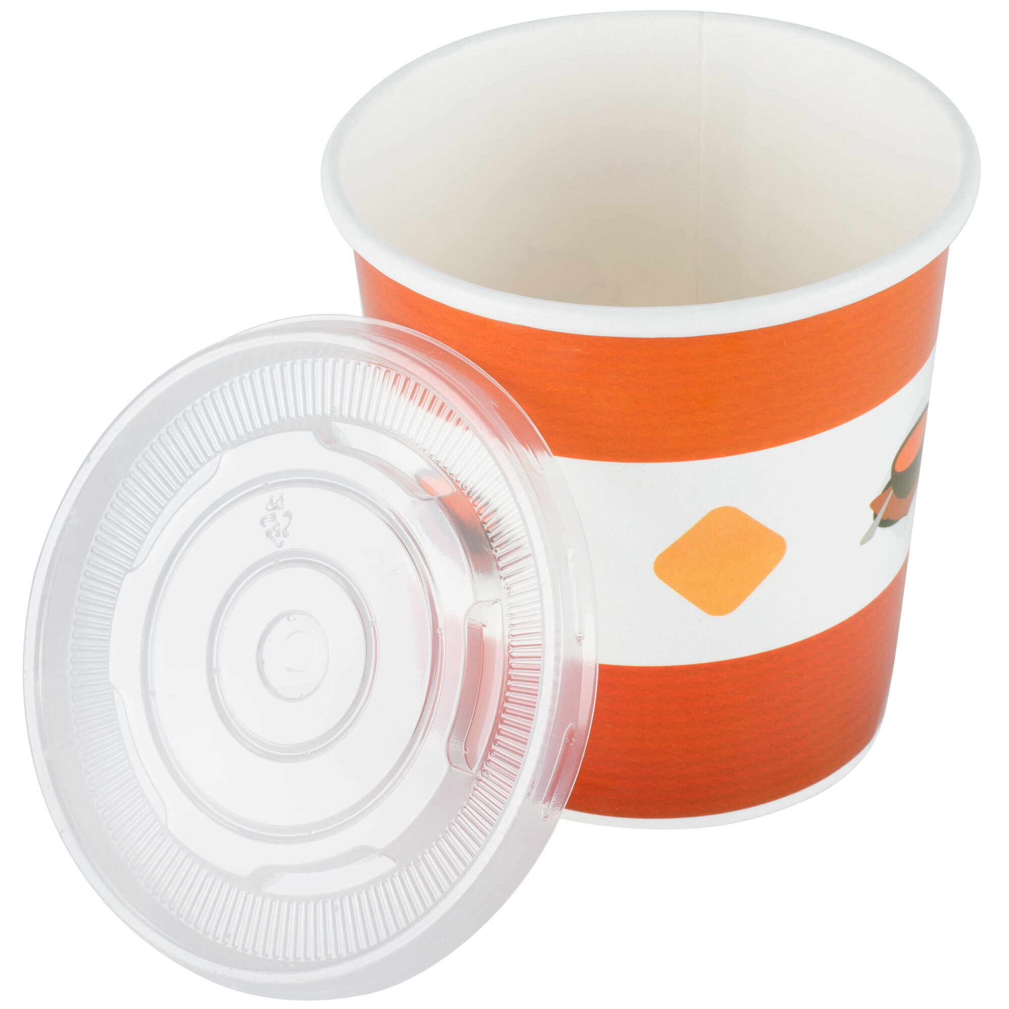 Choice 16 oz. Double Poly-Coated Paper Soup / Hot Food Cup with Vented ...