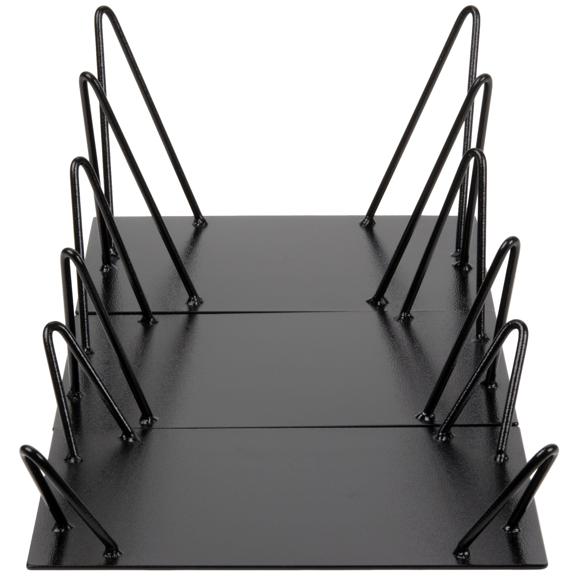 Cal-Mil SR630-13 Black V-Leg Rectangular 3 Piece Metal Riser Set