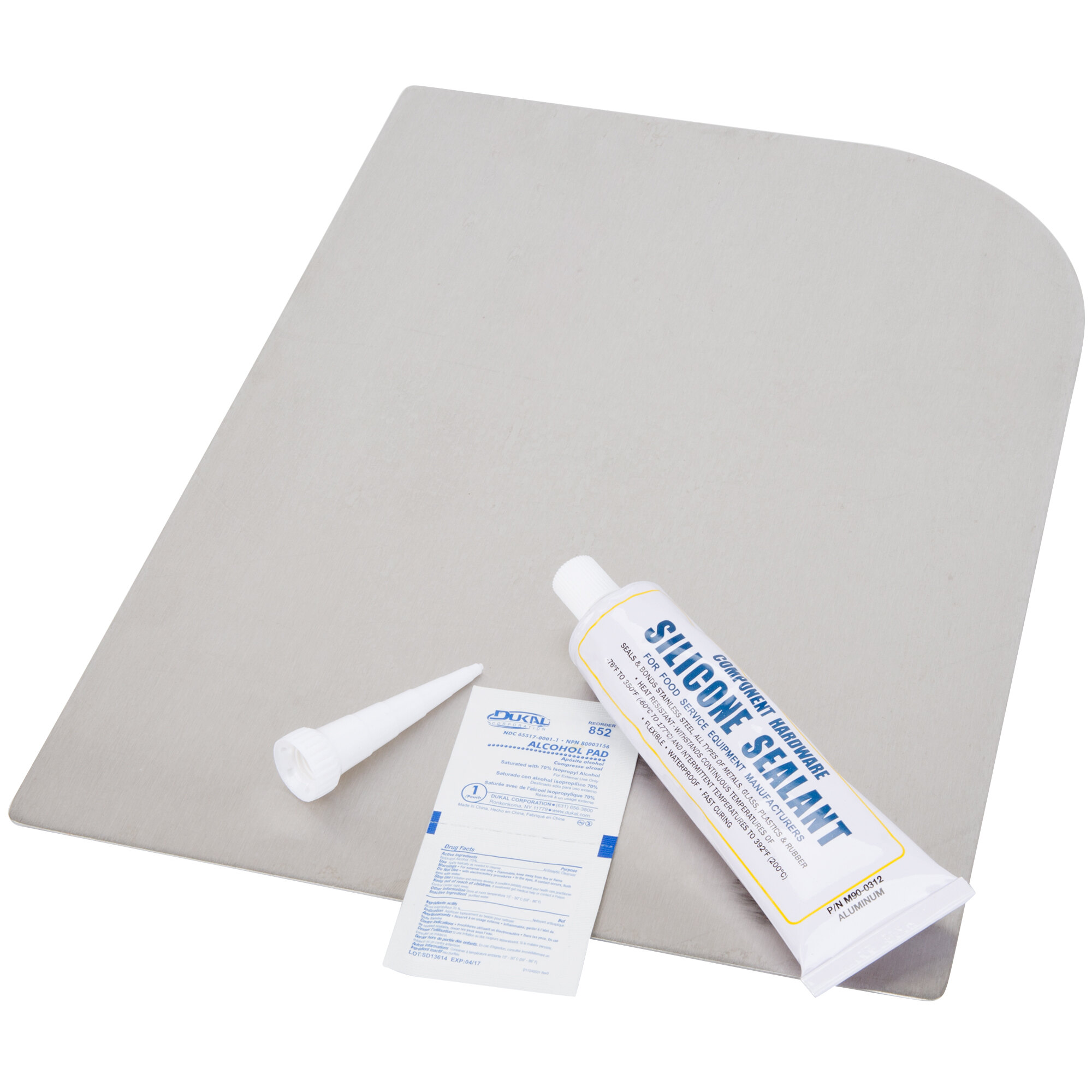 FMP 117-1473 14" x 10" Stainless Steel Right Hand Sink Side Splash Kit