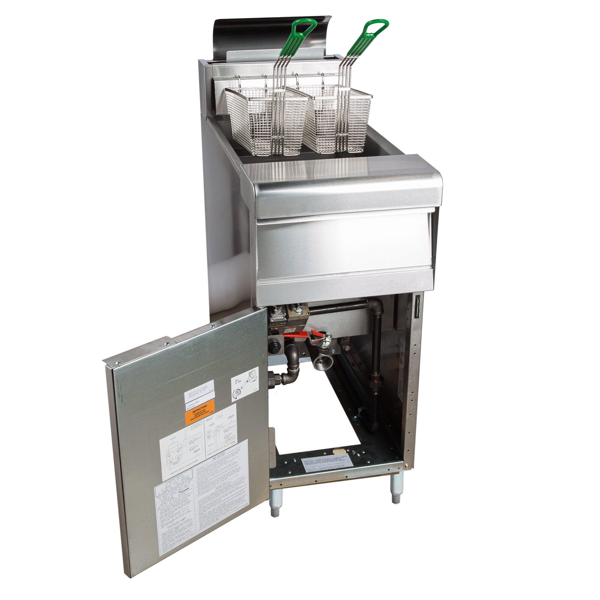 Frymaster MJ140 Natural Gas Floor Fryer 30-40 lb.