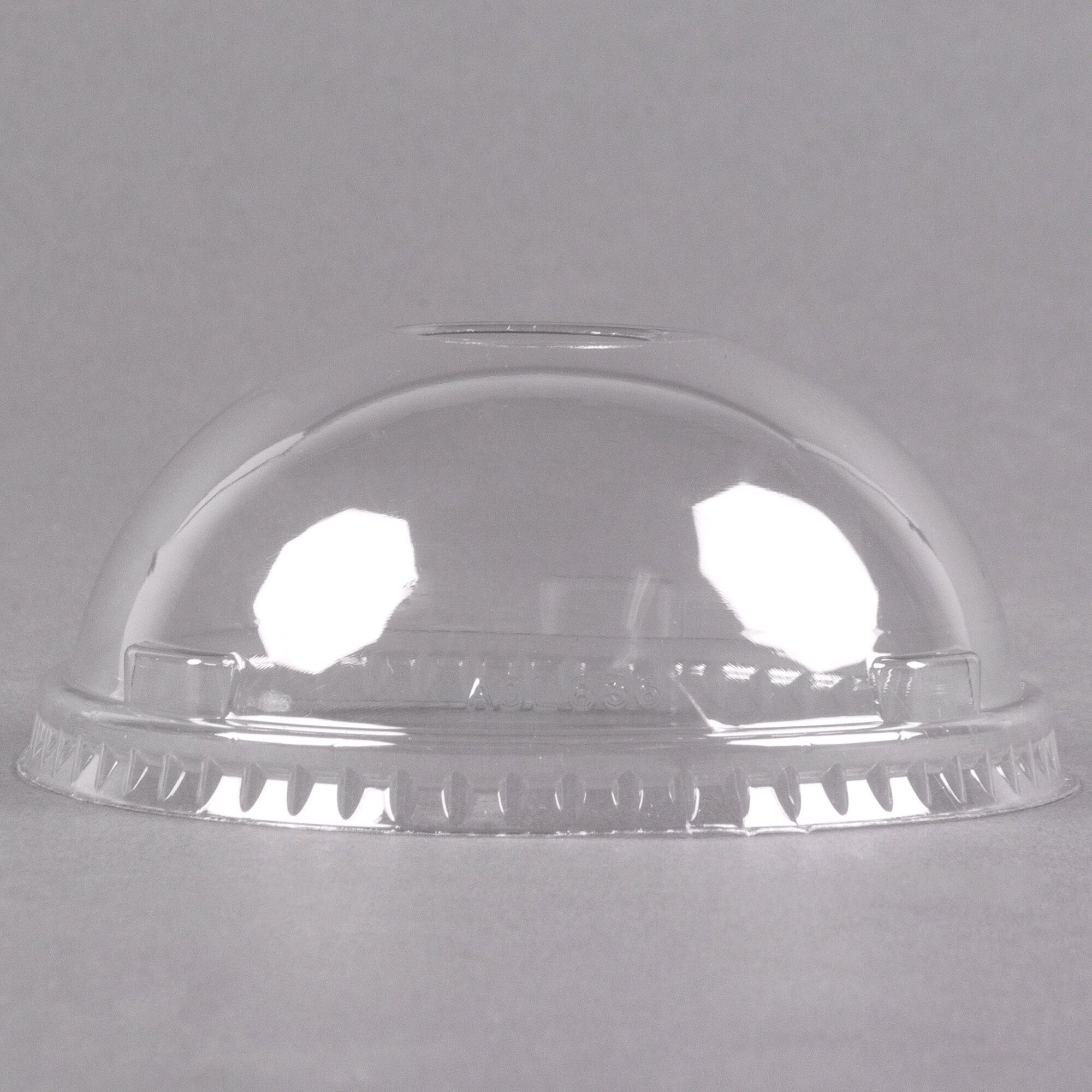 Solo DL639 UltraClear 32 oz. Clear PET Plastic Dome Lid with 1" Hole ...