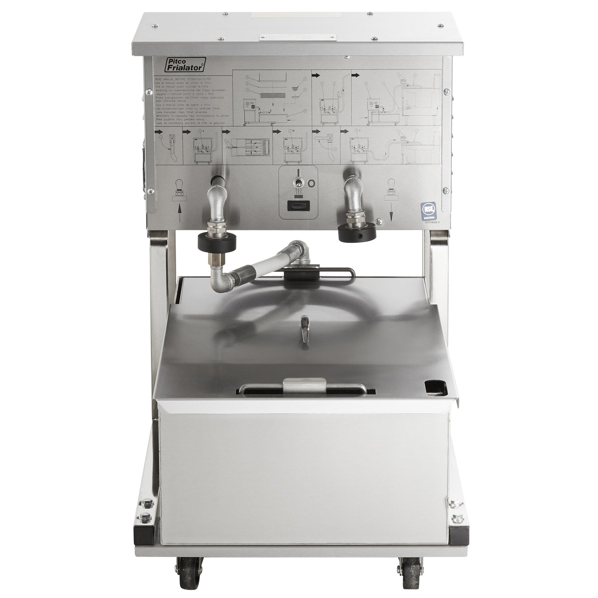 Pitco P14 55 lb. Portable Fryer Oil Filter Machine - 120V