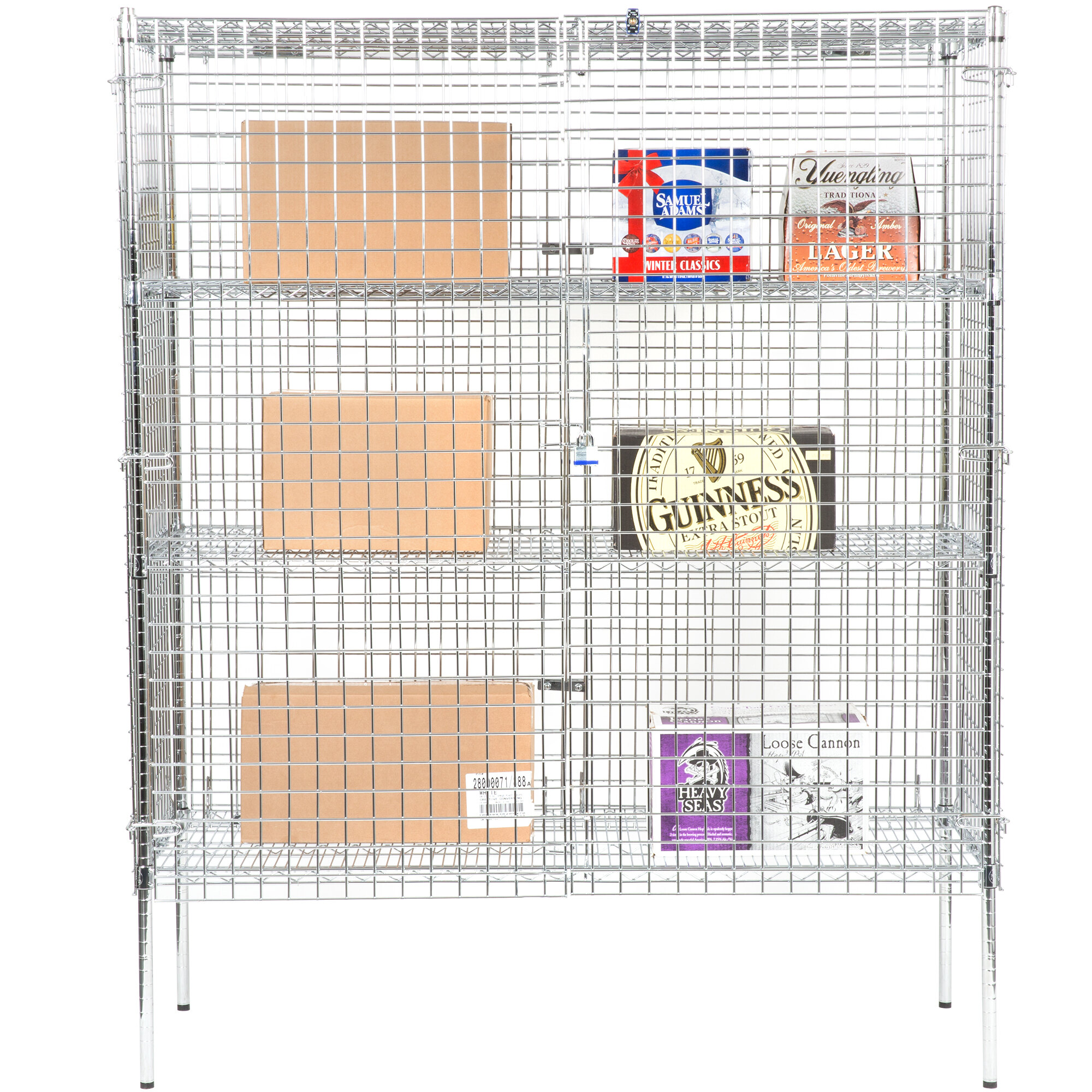 Regency NSF Chrome Wire Security Cage - 24" x 60" x 61"