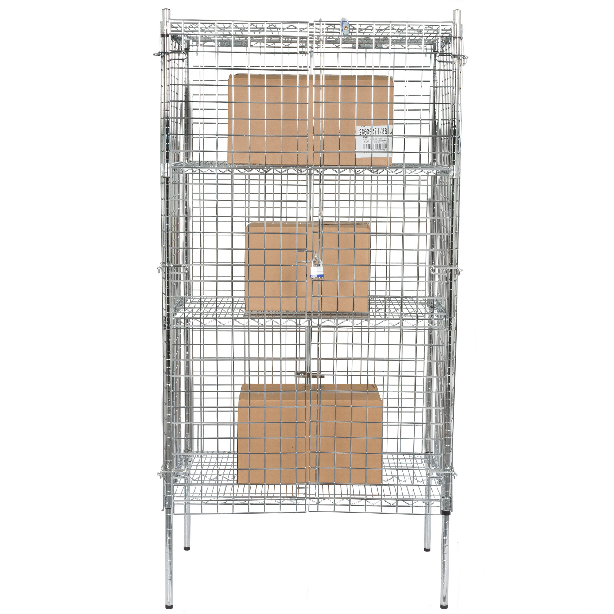 Regency NSF Chrome Wire Security Cage - 24" x 36" x 61"