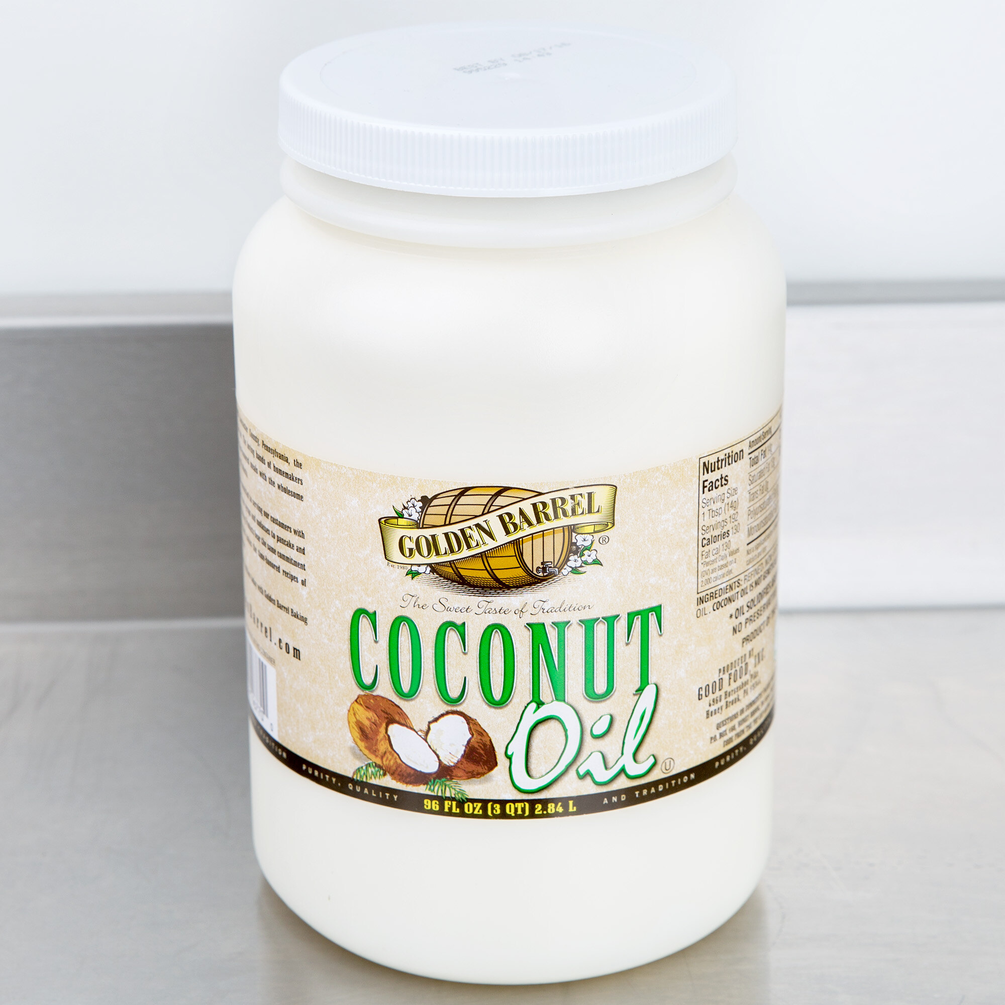 Wholesale Organic Coconut Oil by Golden Barrel - 96 oz. (6 lb.)