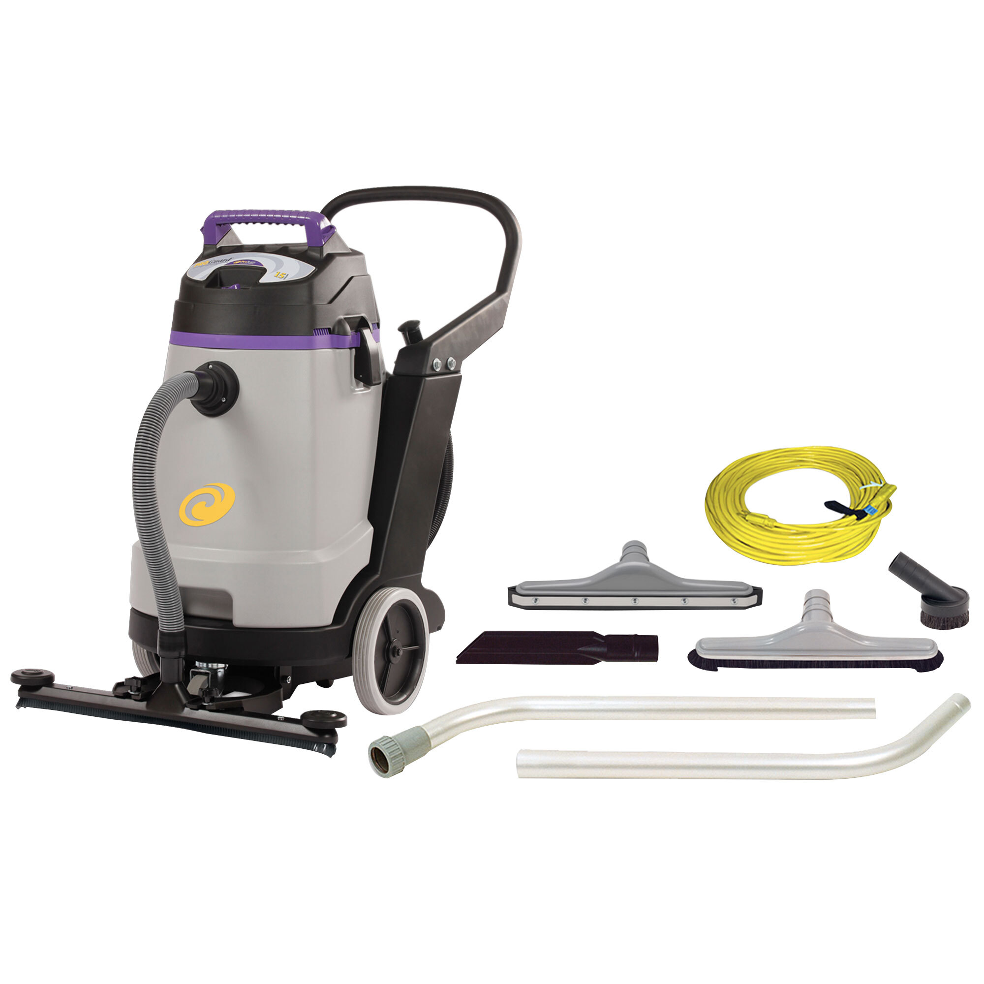 ProTeam 107359 15 Gallon ProGuard 15 Wet / Dry Vacuum with Tool Kit and ...