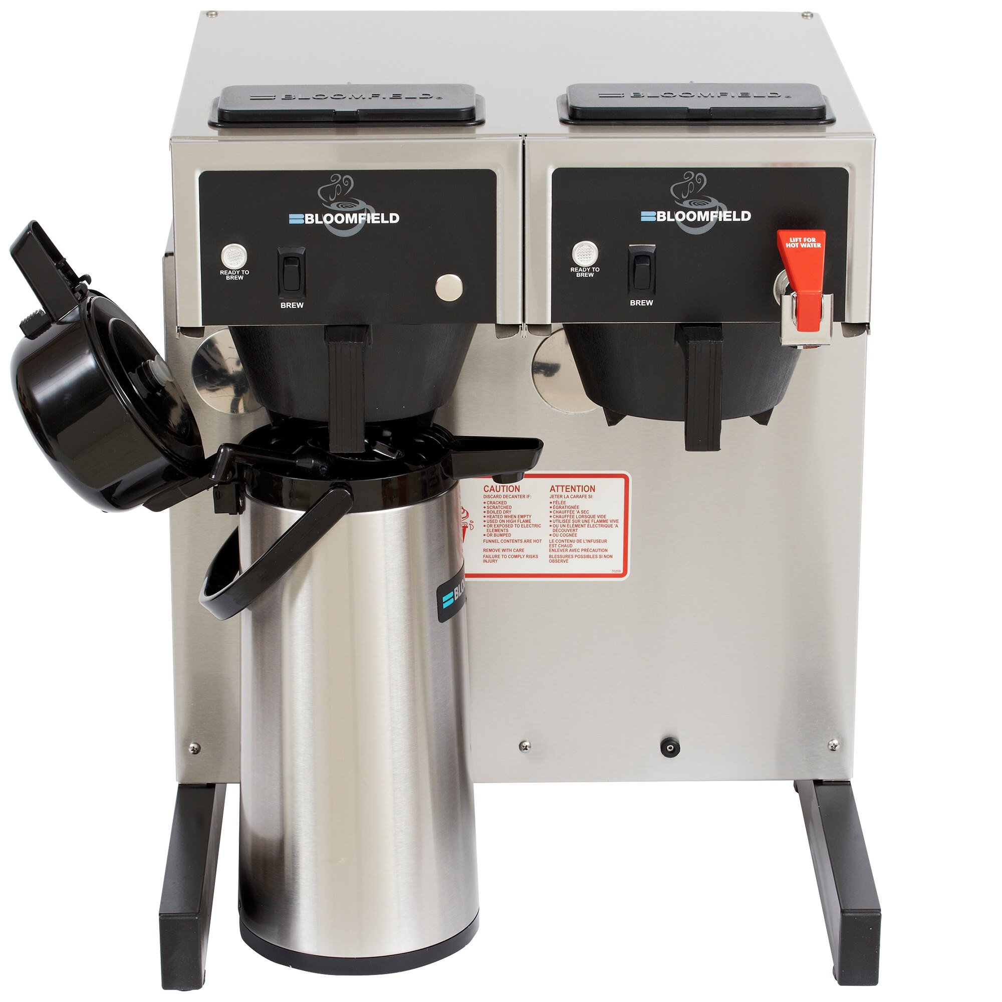 Bloomfield 8792AF Gourmet 1000 Dual Automatic Airpot Coffee Brewer, 120 ...