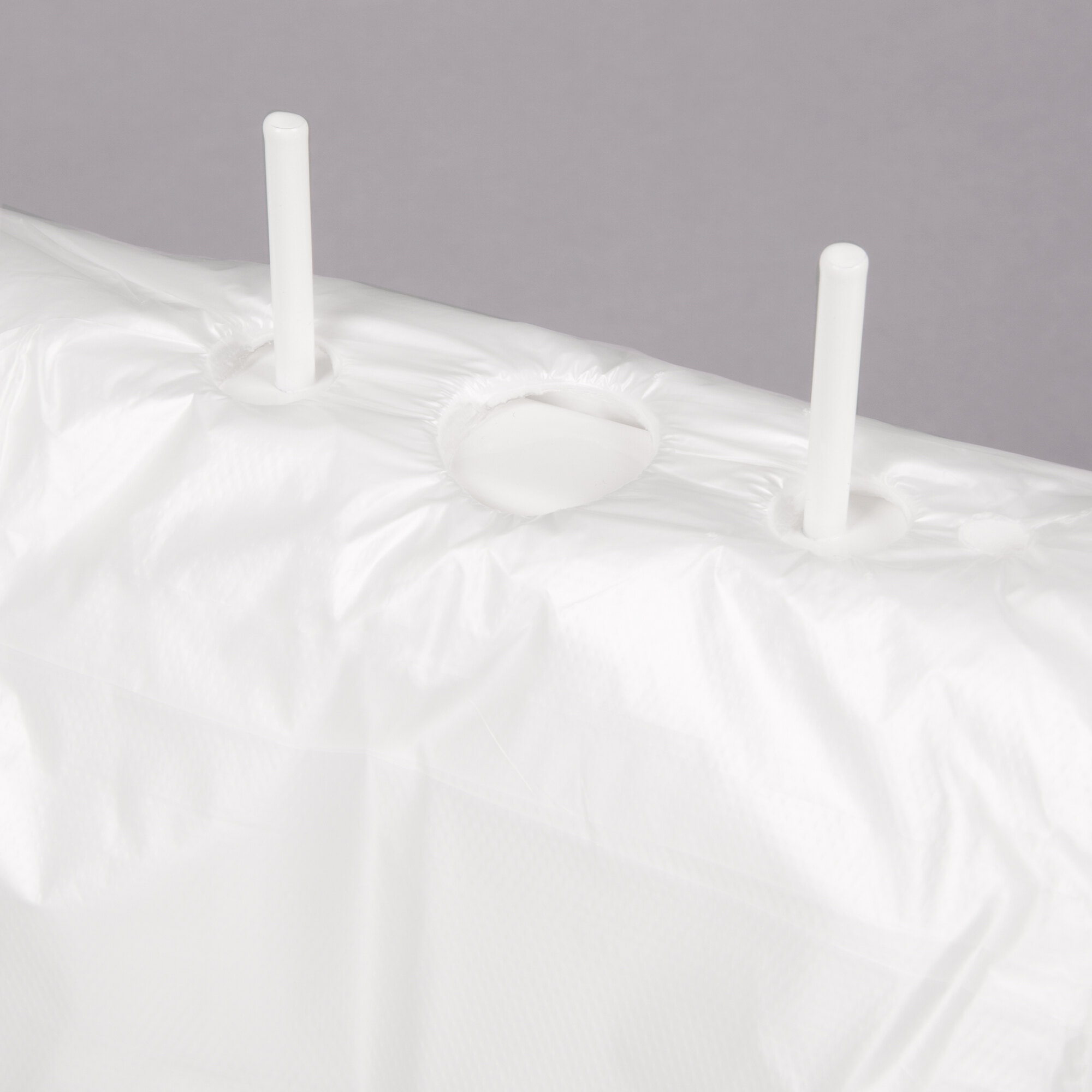 Choice Deli Saddle Bag Stand with Plain 7 1/2" x 7 1/2" Deli Bags ...