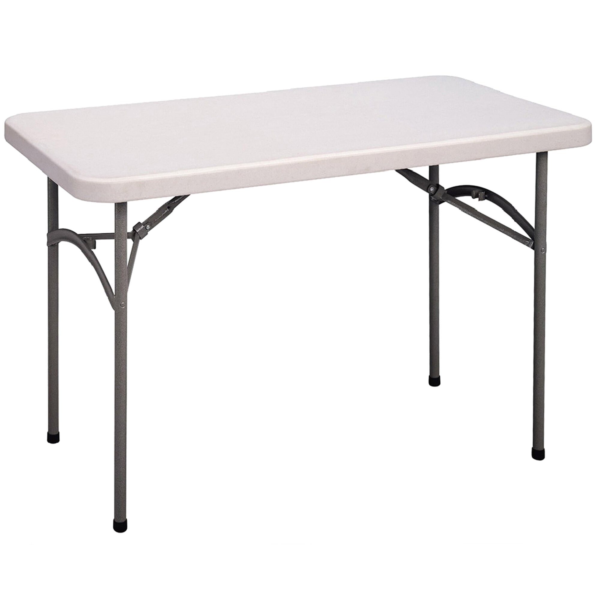 Correll Economy Folding Table, 24" x 48" Blow-Molded Plastic, Granite ...