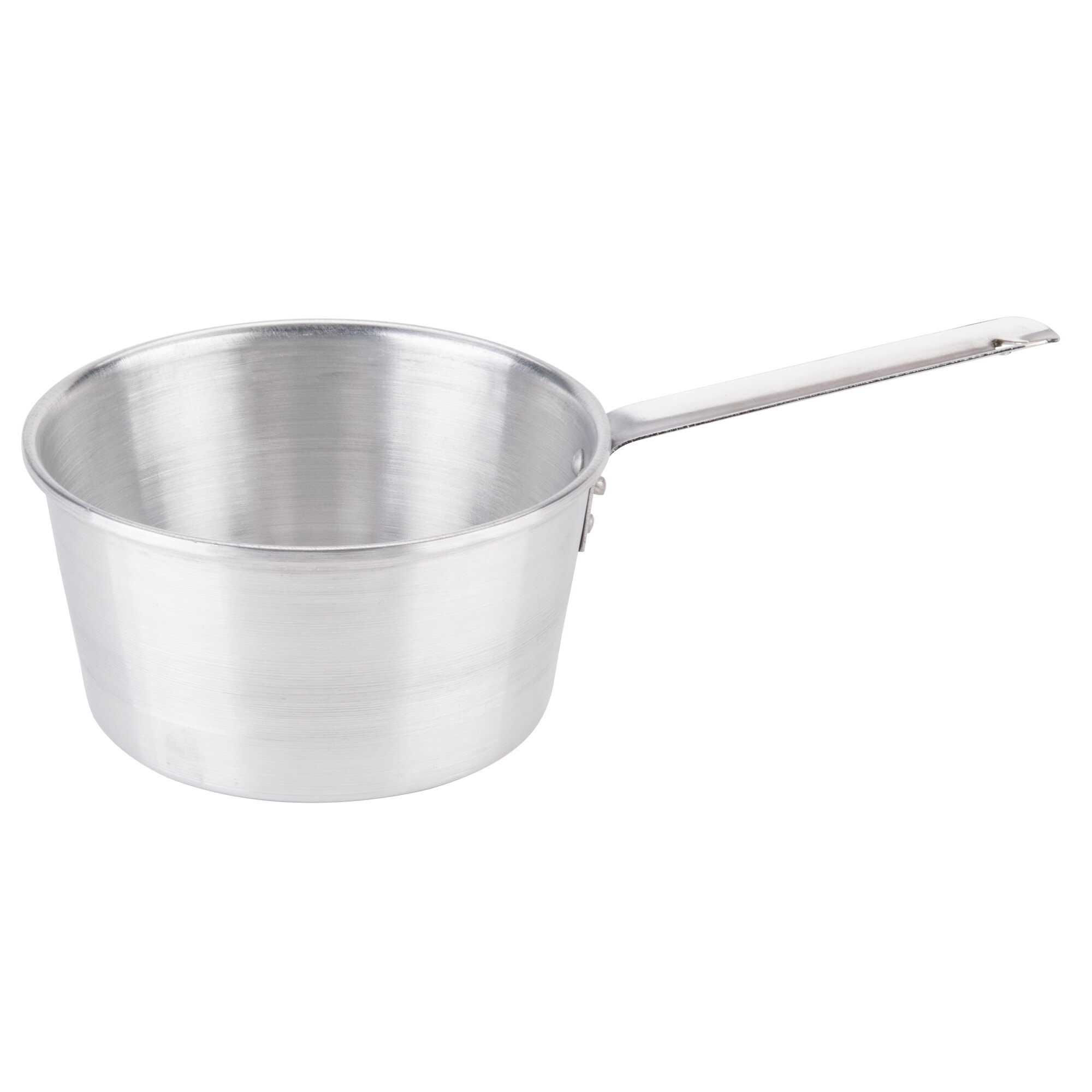 Town 35400 1 Qt. Tapered Aluminum Sauce Pan / Dipper