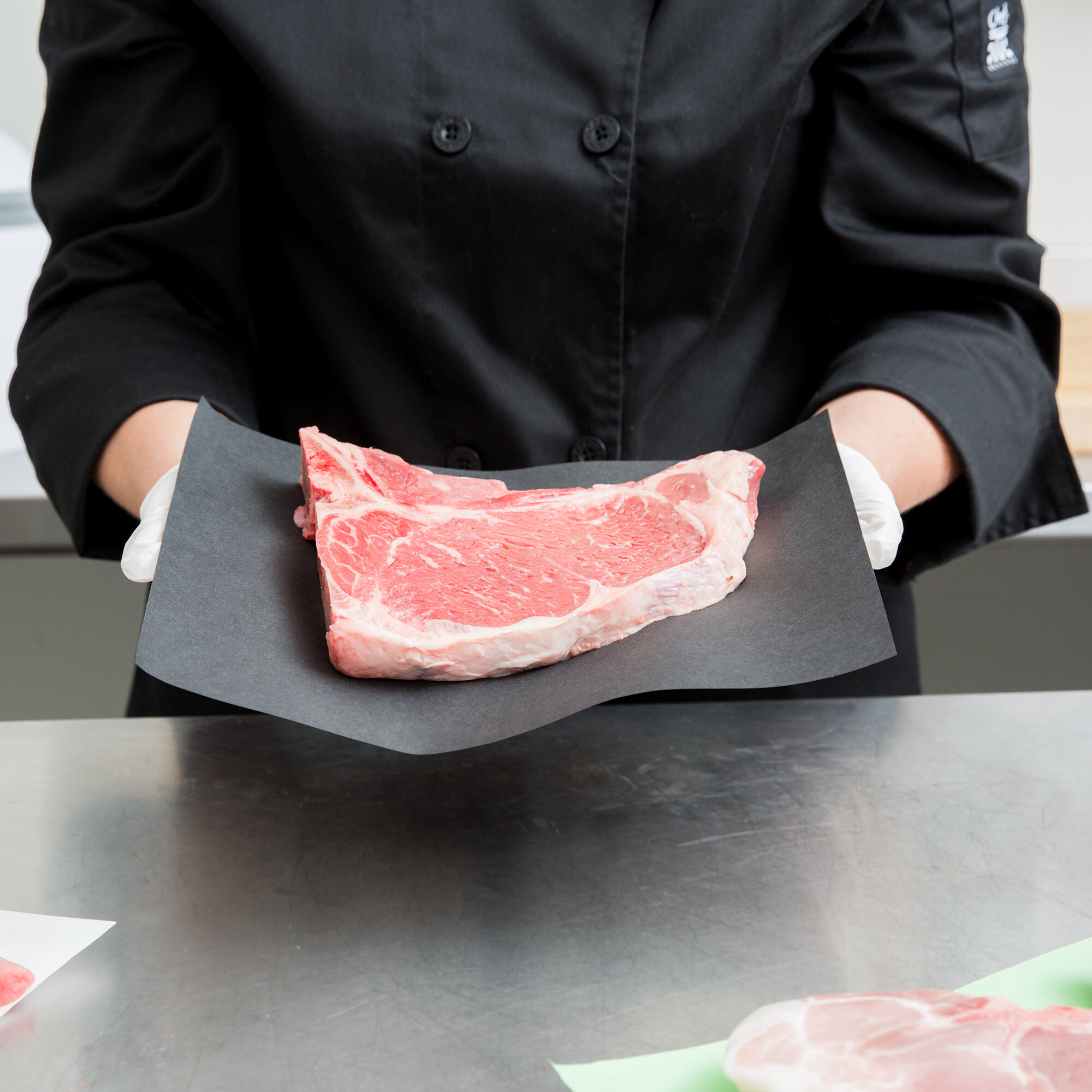 9" x 12" 40# BlackTreat® Steak Paper Sheets - 1000/Case