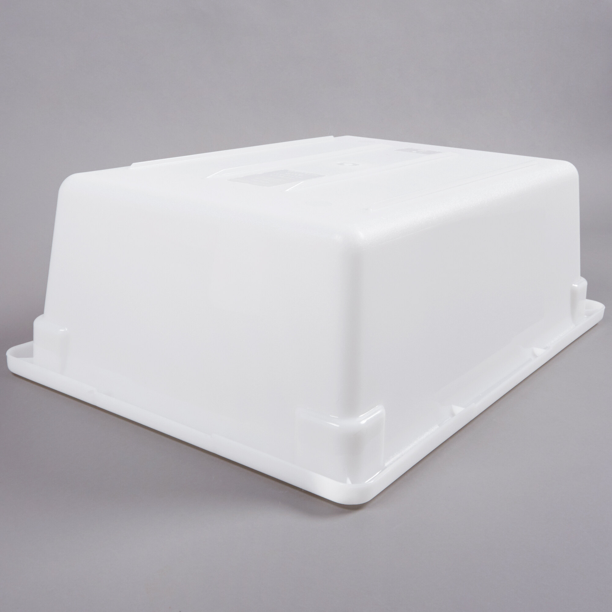 Carlisle 1064202 StorPlus 26" x 18" x 9" White Food Storage Box