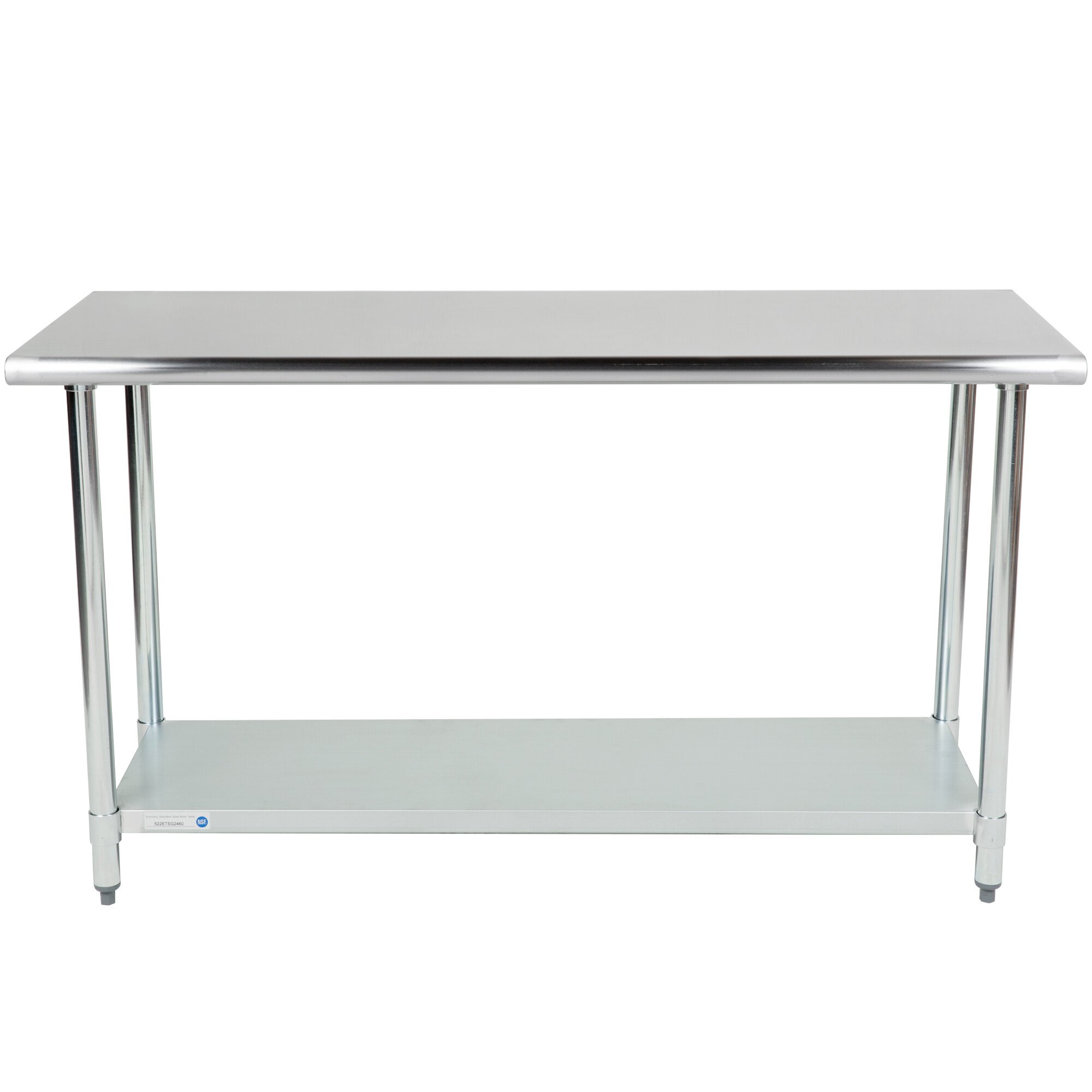 Steelton Stainless Steel Work Table w/ Undershelf (24" x 60")