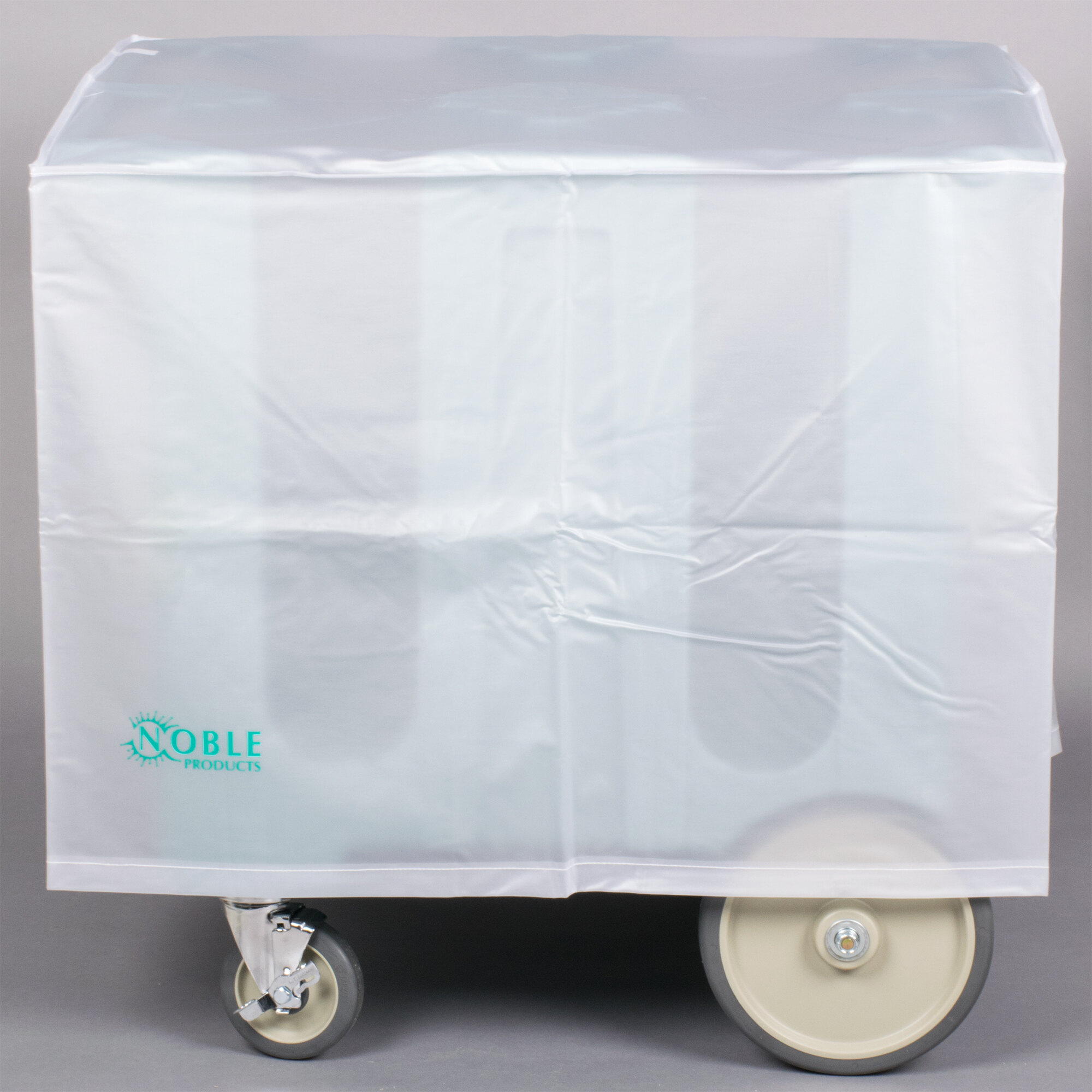 Noble Products 33" x 29" x 25" Translucent Medium Vinyl Dish Dolly Cover