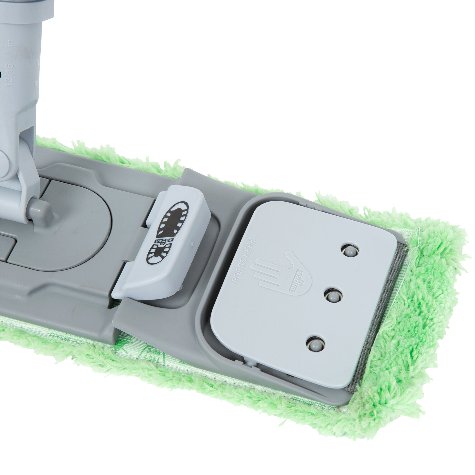 Unger SmartColor 15.0 16" Microfiber Mop Pad Kit with Mop Handle and ...