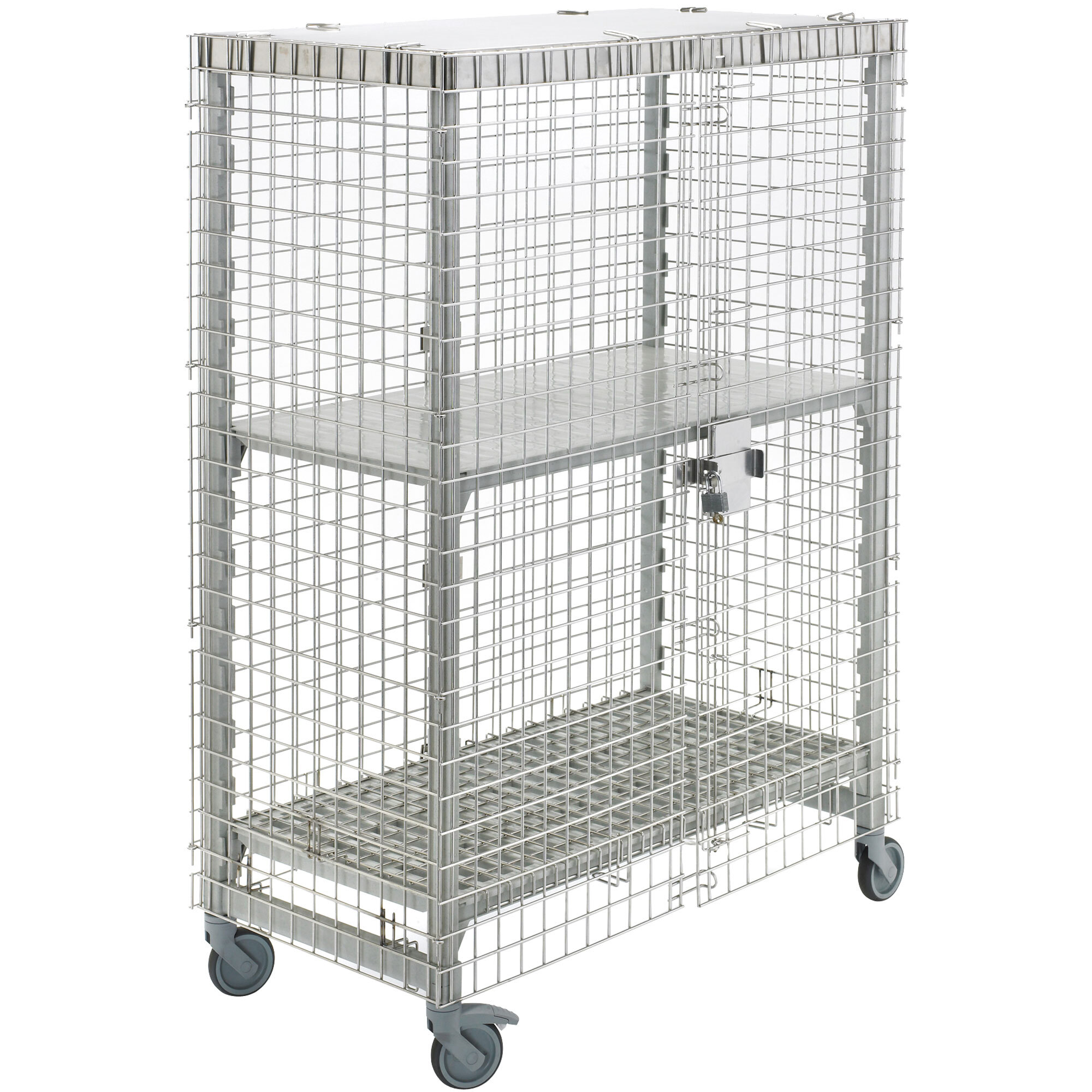 Cambro CPMU244867SUPKG Camshelving® Mobile Security Cage Kit - 26 3/4 ...