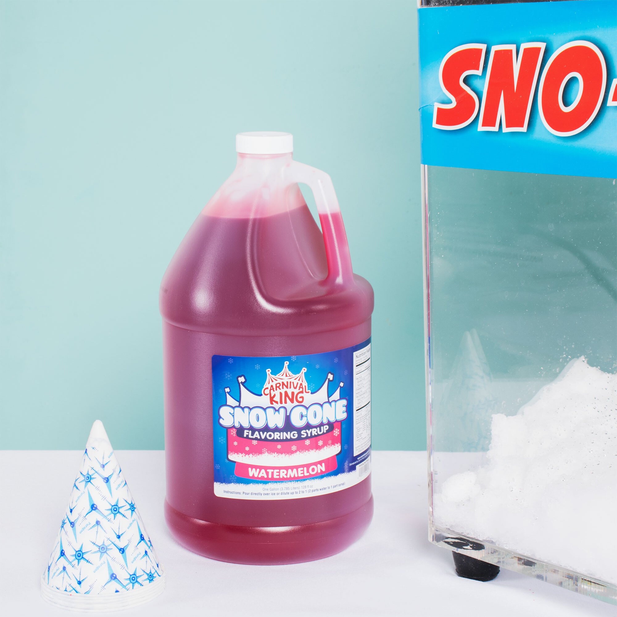 Carnival King 1 Gallon Watermelon Snow Cone Syrup