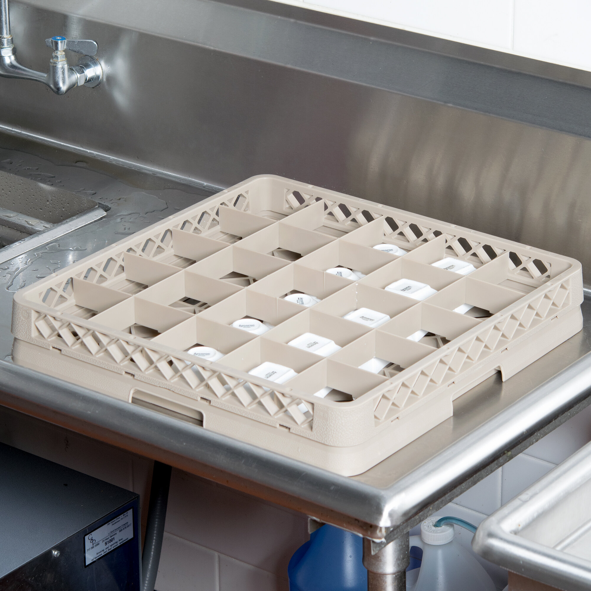 Vollrath TR13B-32 Traex® Low Profile Full-Size Beige 25-Compartment 2 1 ...