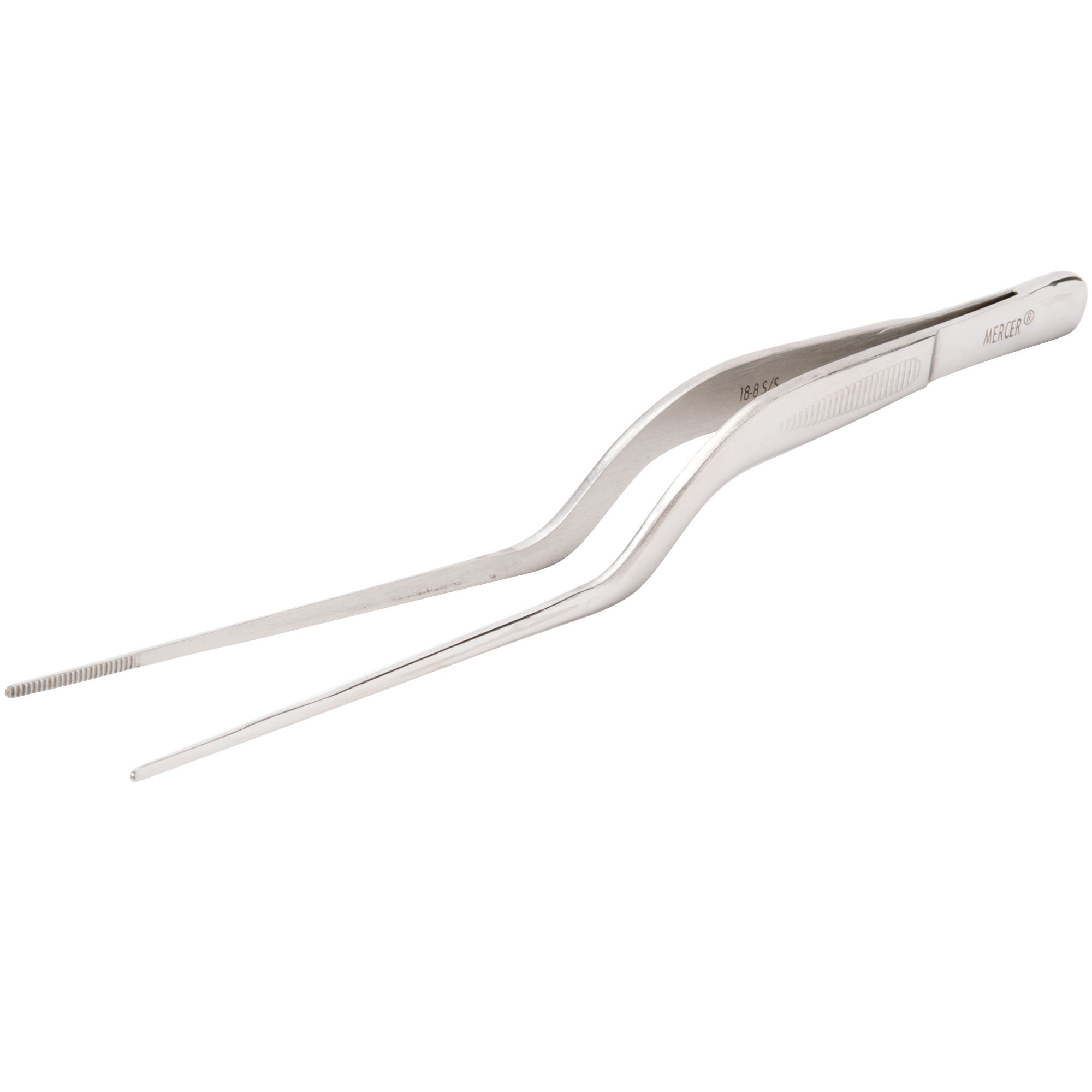 Mercer Culinary M35136 6 1/2" Offset Precision / Plating Tongs